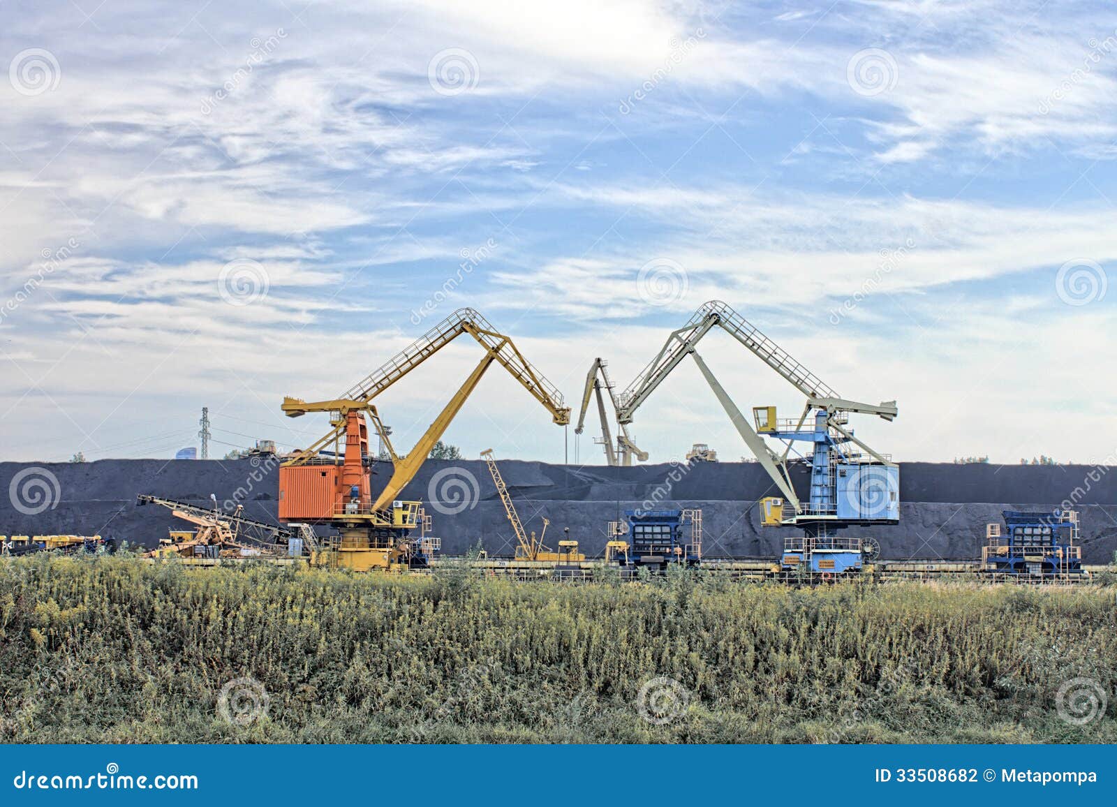 Two coal excavators stock photo. Image of supply, carbon - 33508682