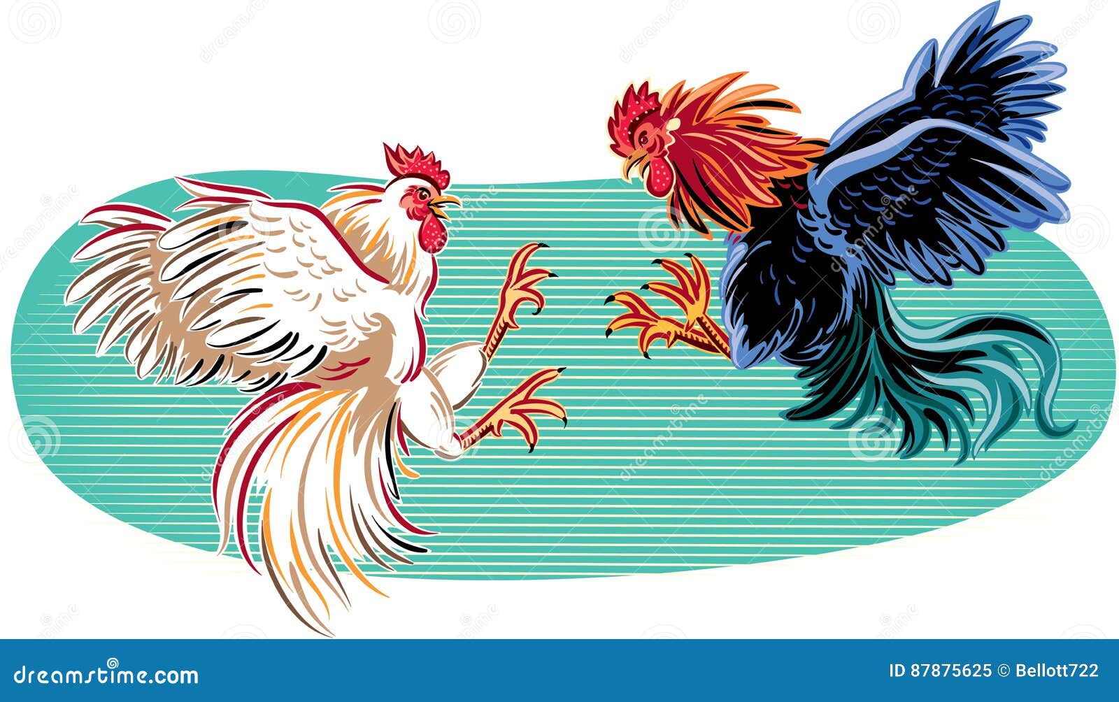 Two in a fight. stock illustration. Illustration of range - 87875625