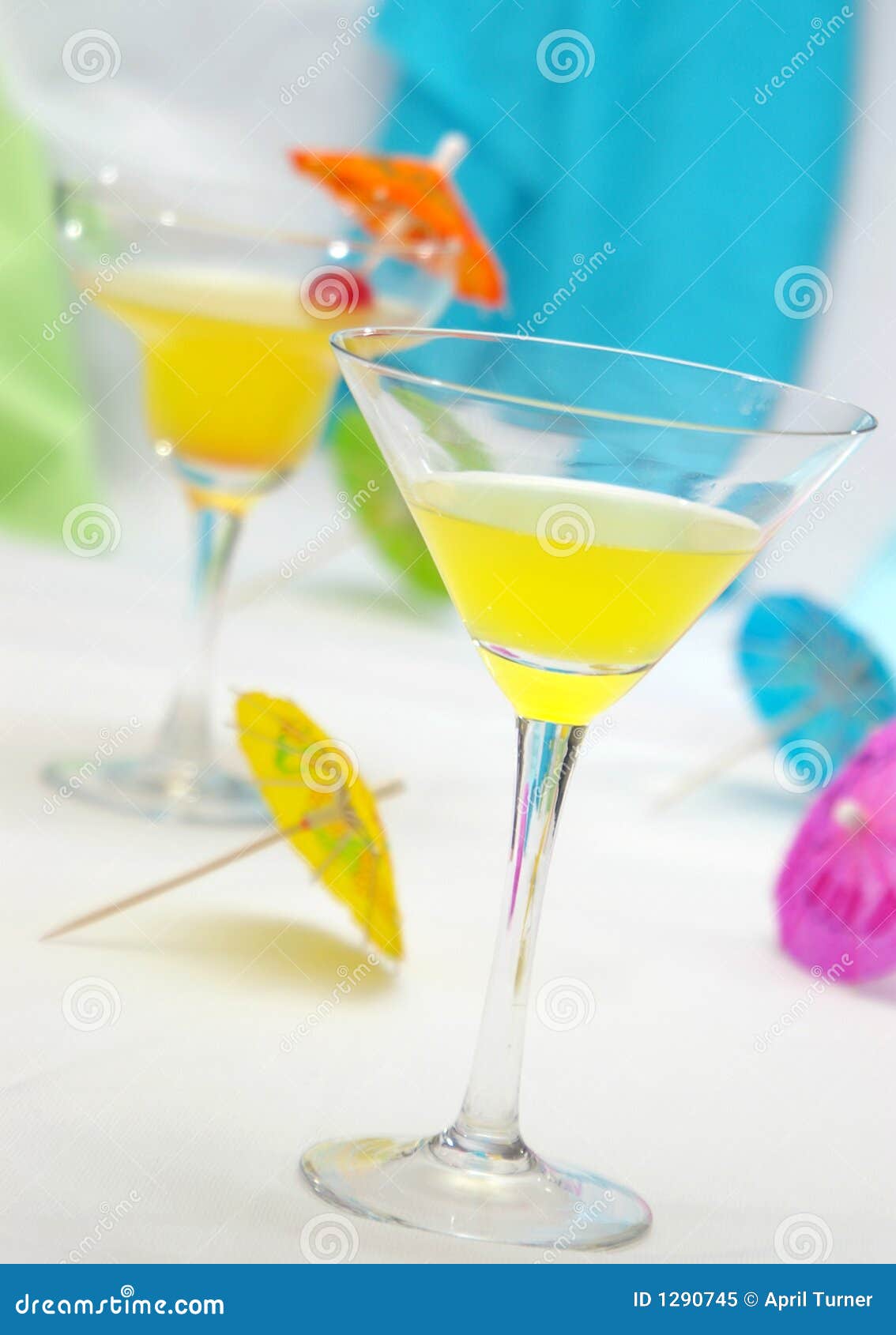 Two Cocktails stock image. Image of relax, decorate, party - 1290745