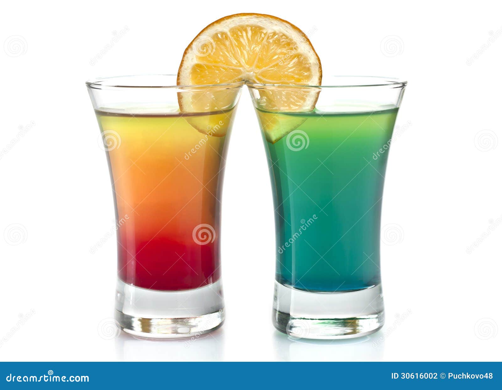 Two cocktails stock photo. Image of green, liqueur, colorful - 30616002