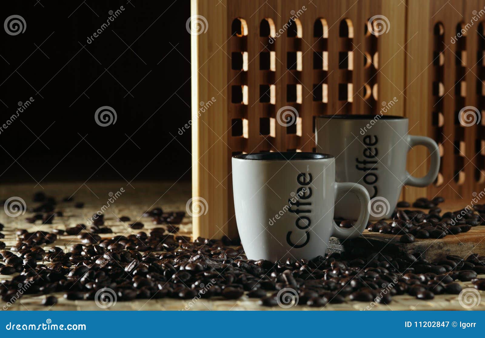 Two coffee cups stock image. Image of beverage, alcoholic - 11202847