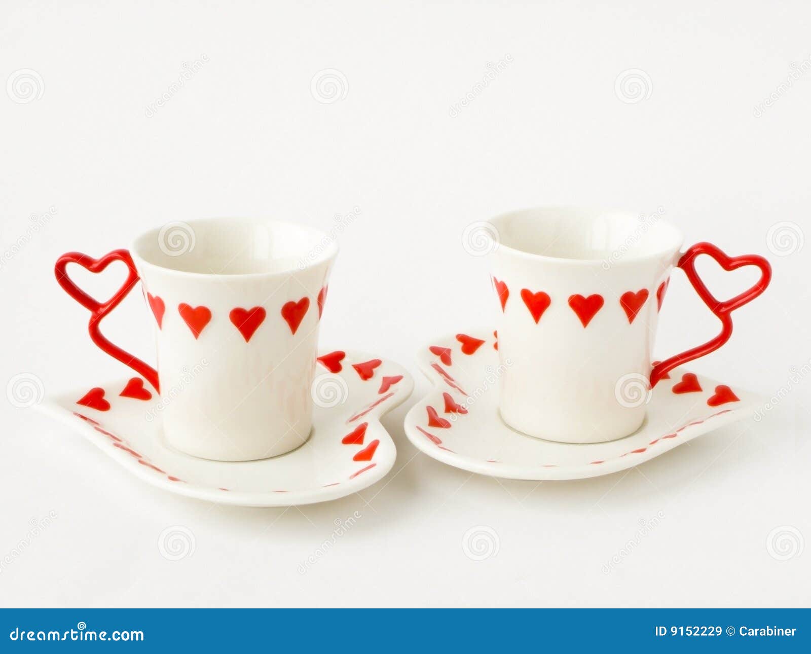 Two coffee cups stock image. Image of saucer, heat, alcoholic - 9152229