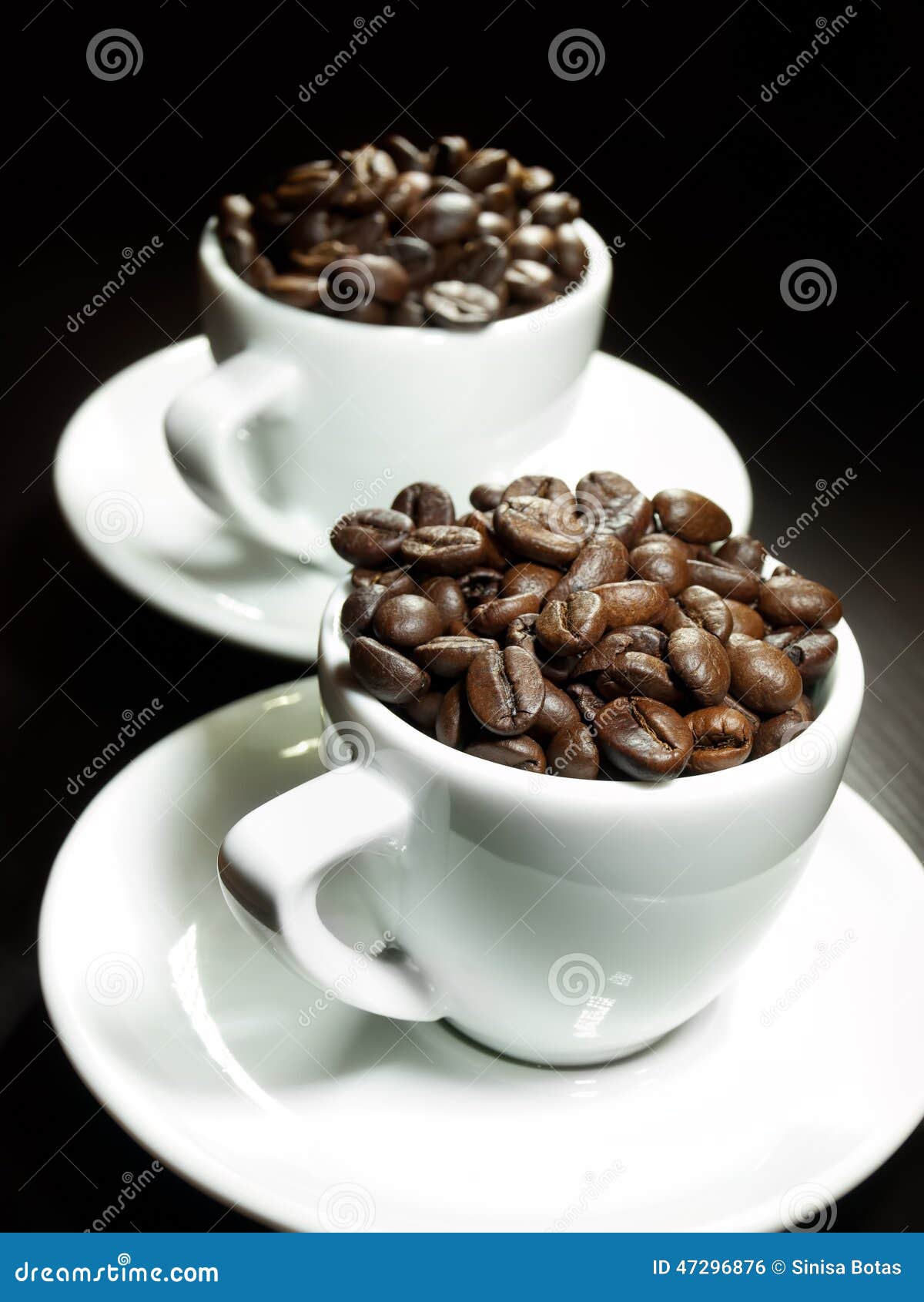 Two coffee cups stock photo. Image of aroma, cups, good - 47296876