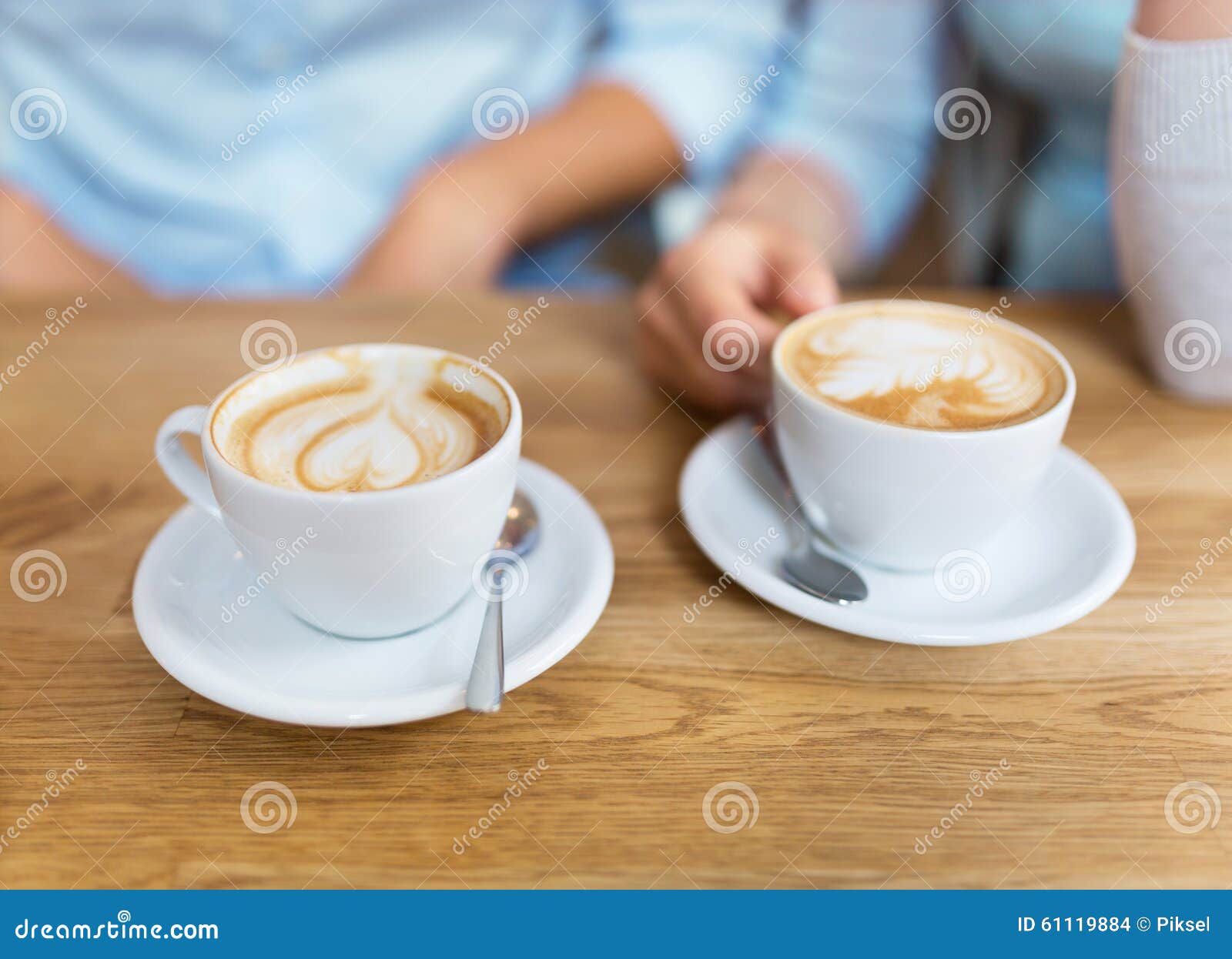 Two coffee cups stock photo. Image of date, tablen, beverage - 61119884