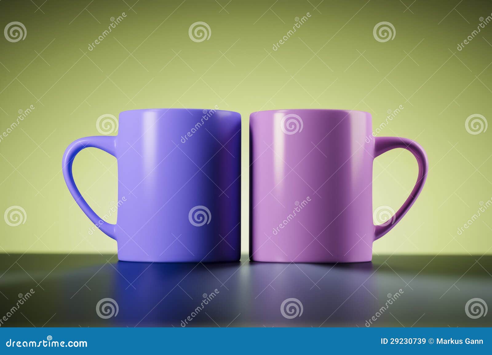 Two coffee mugs stock illustration. Illustration of home - 29230739