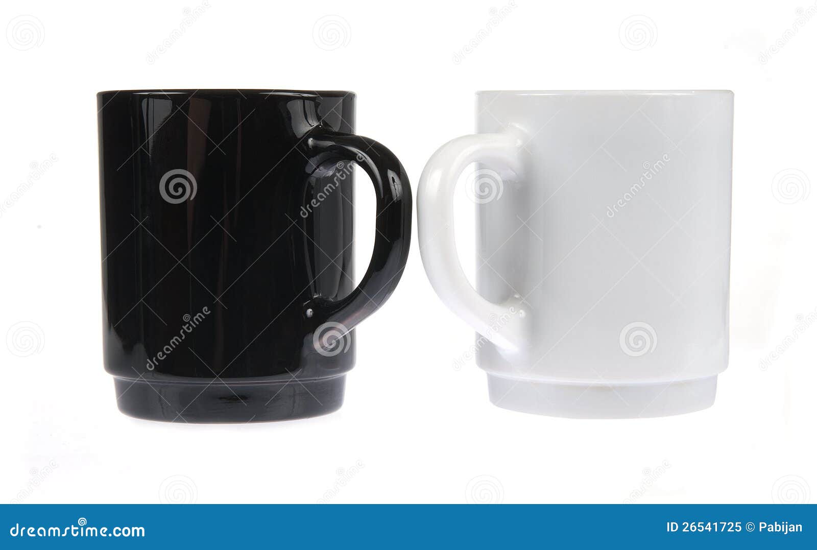 Two coffee mugs isolated stock image. Image of drink - 26541725