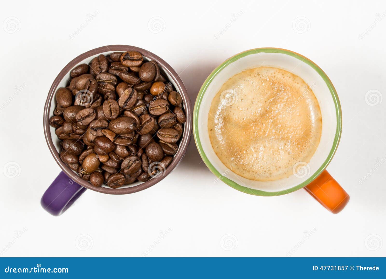 Two coffee mugs 04 stock image. Image of beans, lunch - 47731857