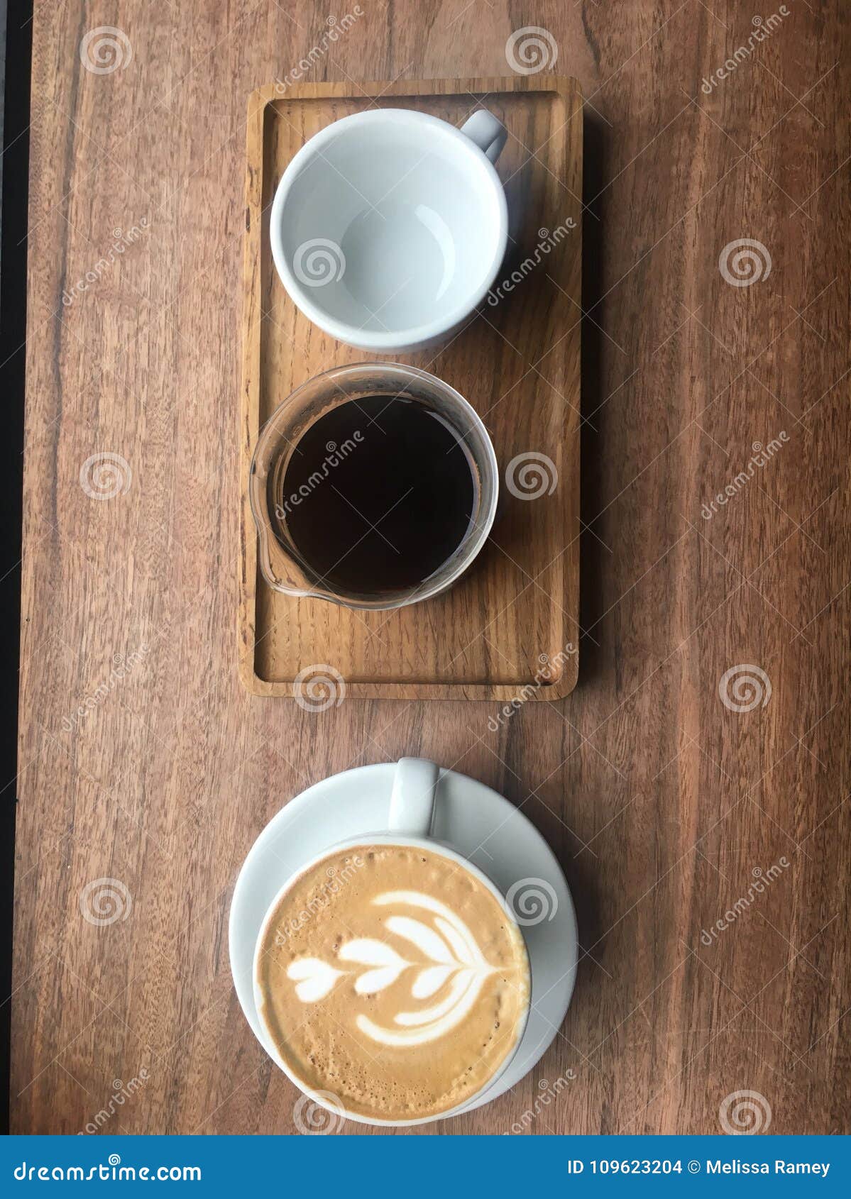 Two coffees stock photo. Image of latte, coffees - 109623204