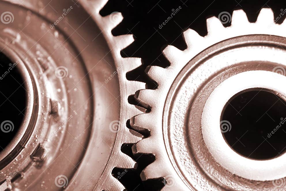 Two cogs stock photo. Image of engage, industrial, objects - 9912592