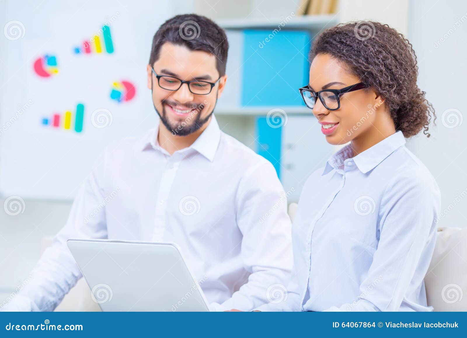 Positive Teamwork Smiling With Thumbs Up Stock Photography ...