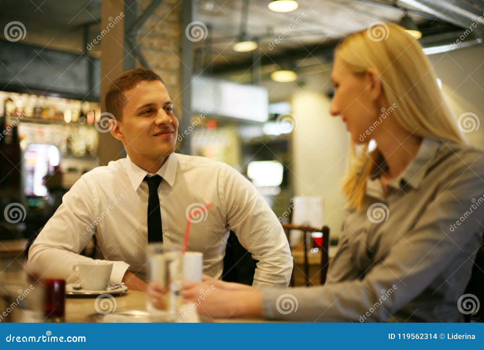 Two Colleagues. Close Up Image. Stock Photo - Image of adult ...