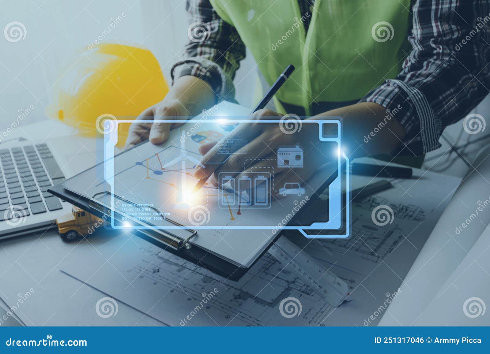 Two Colleagues Discussing Data Working and Tablet, Laptop with on on ...