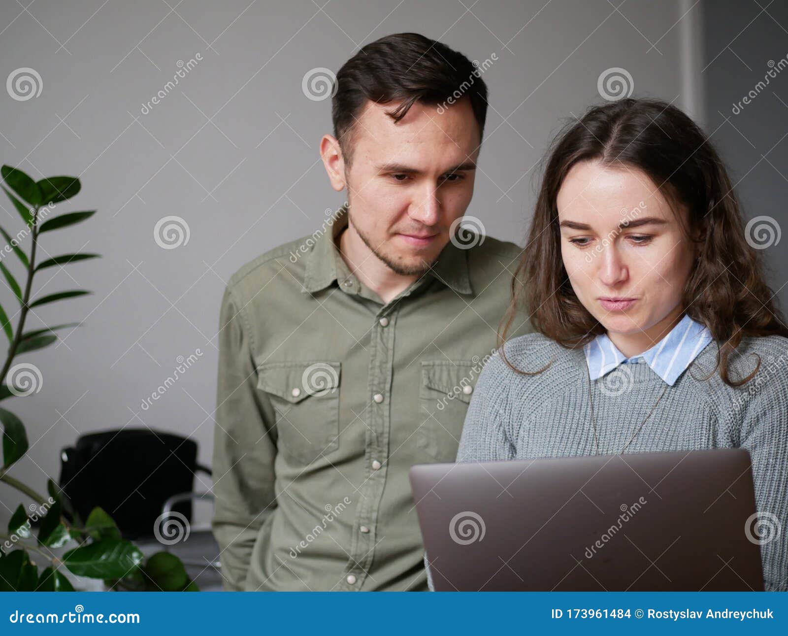 Two Colleagues Discussing Their Project Stock Photo - Image of ...