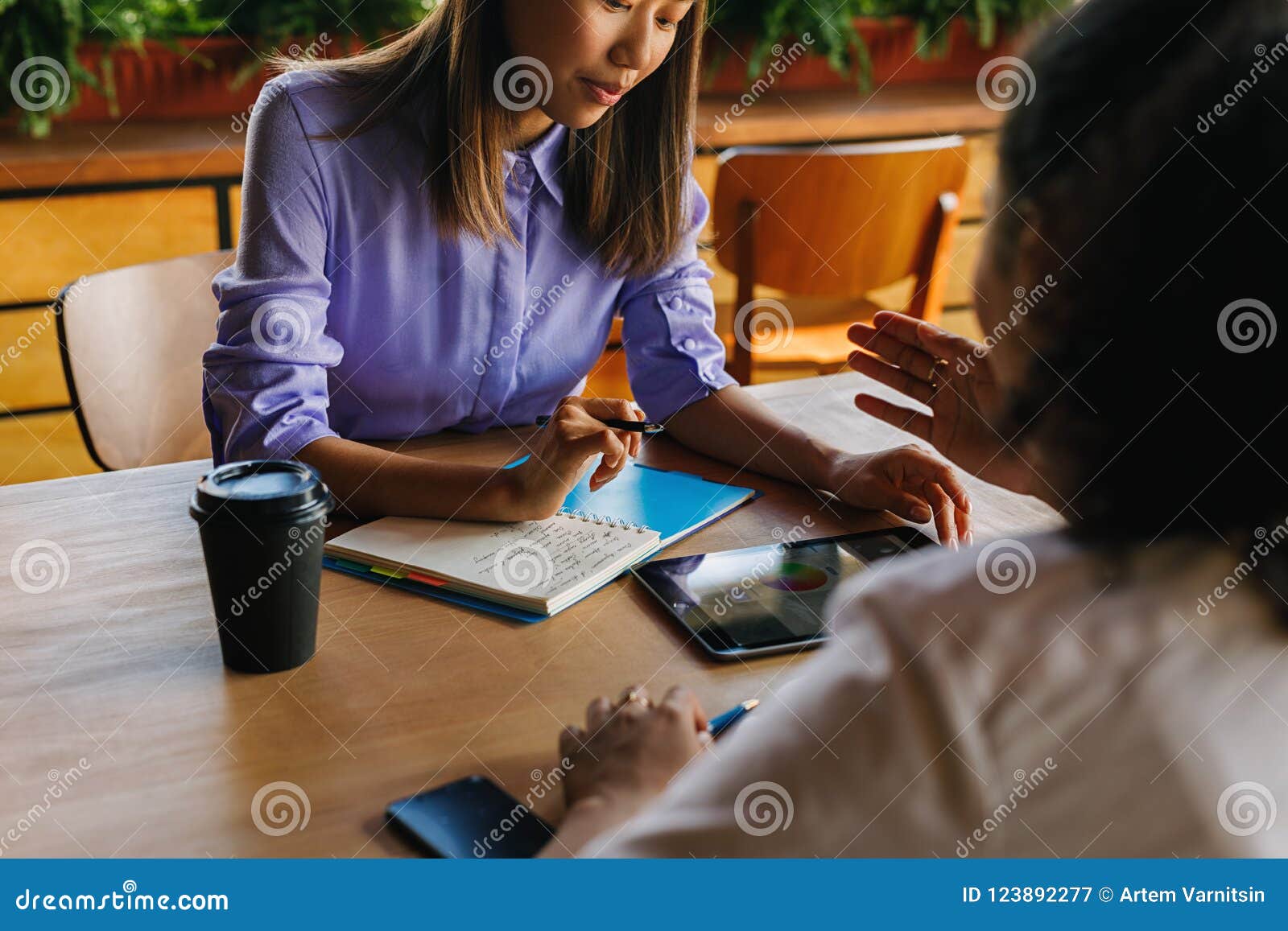 Two Colleagues on Small Meeting Stock Image - Image of colleagues ...