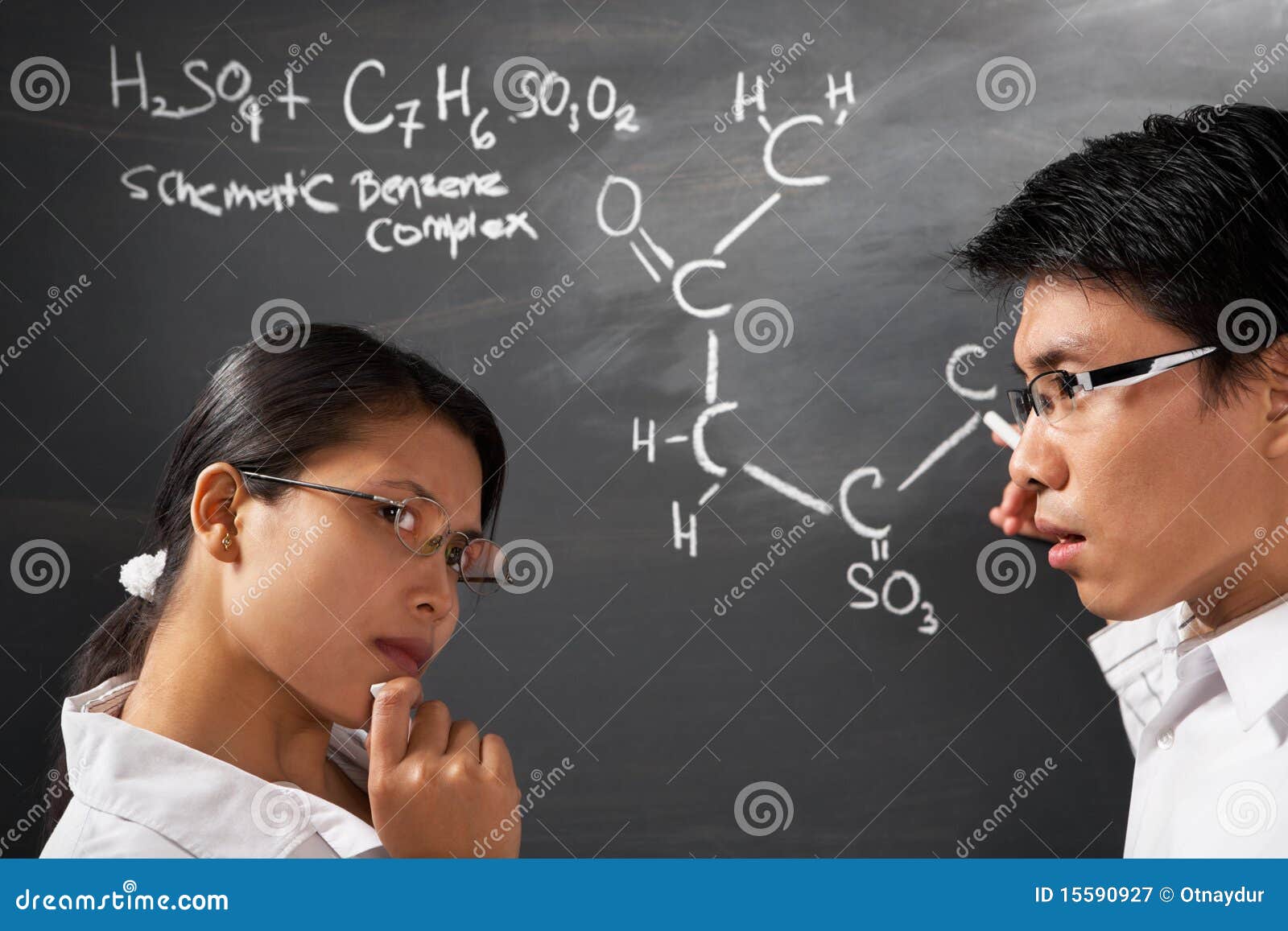 Two College Student Discussing Stock Image - Image of east, solving ...