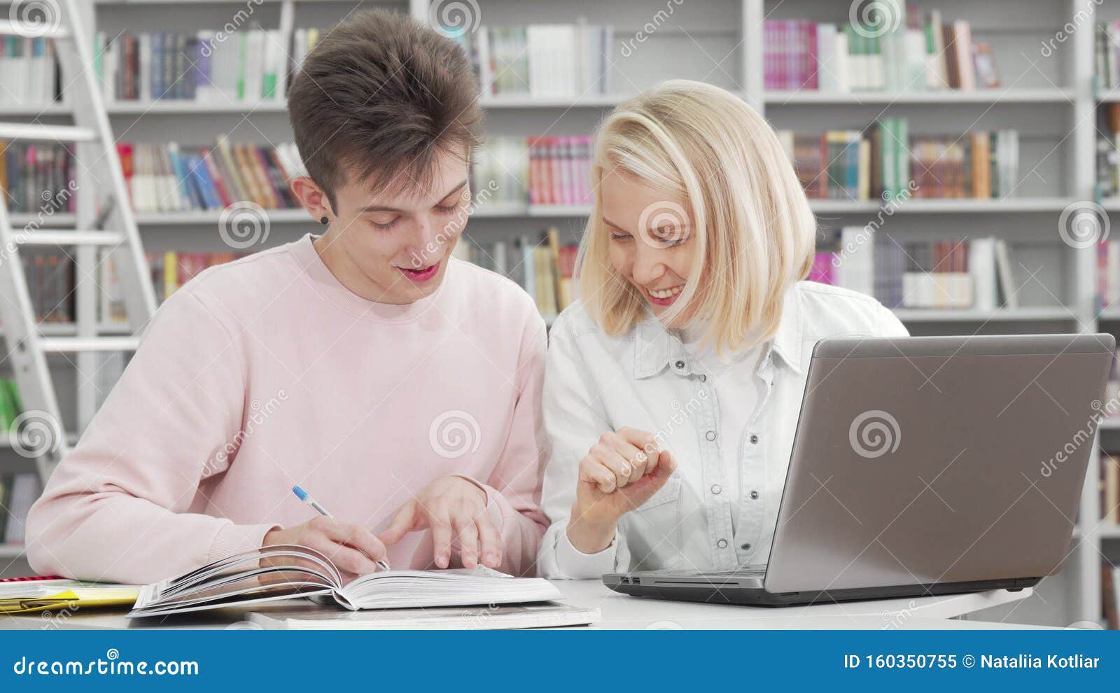 College Students Working Together