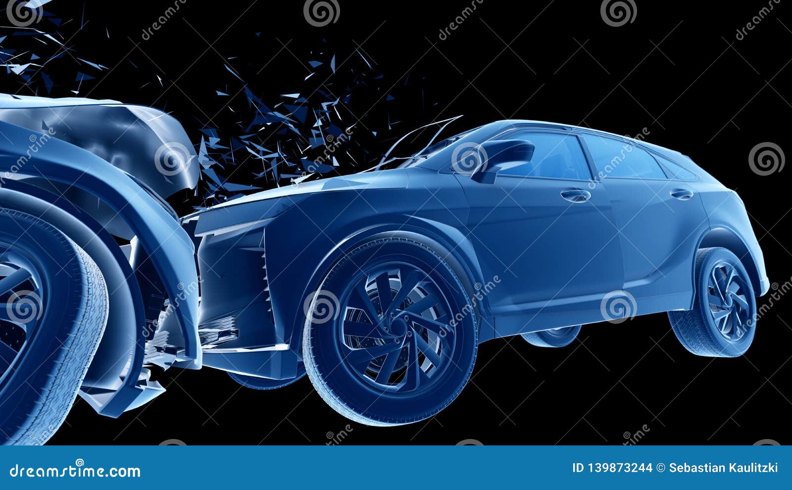 Two colliding cars stock illustration. Illustration of anatomical ...