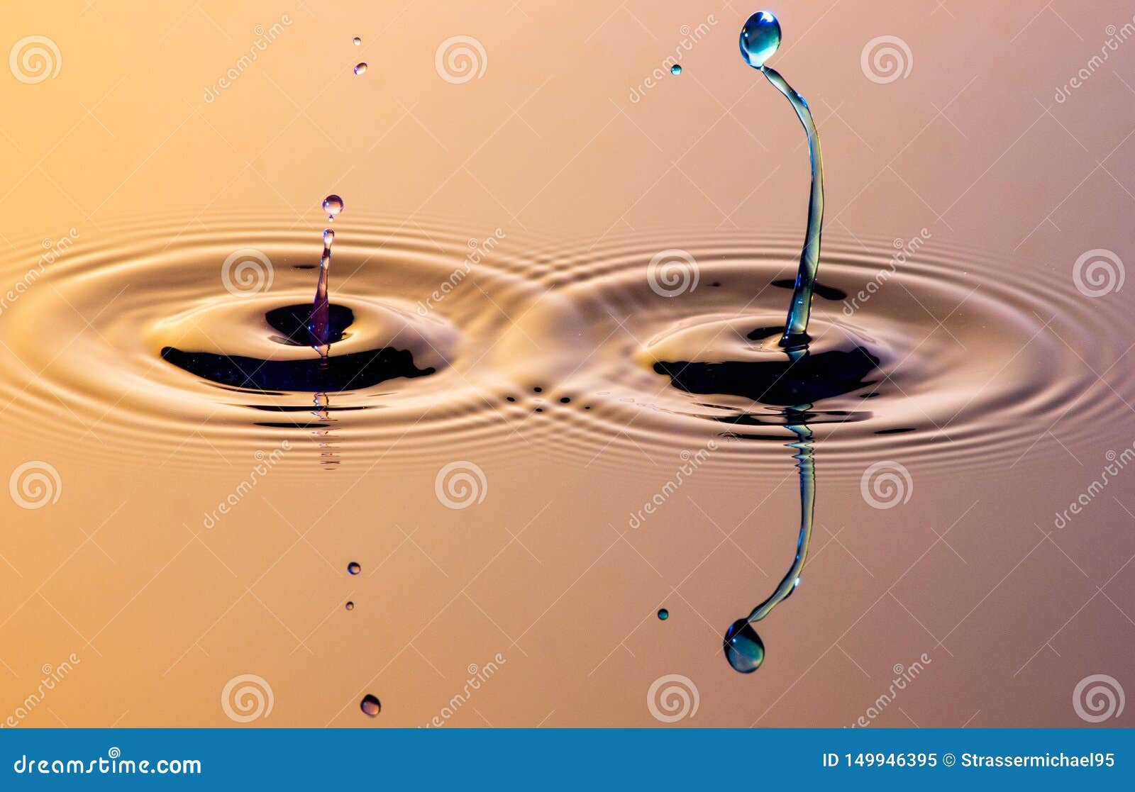 Two Water Splatter and Splash. Stock Image - Image of background, clean ...