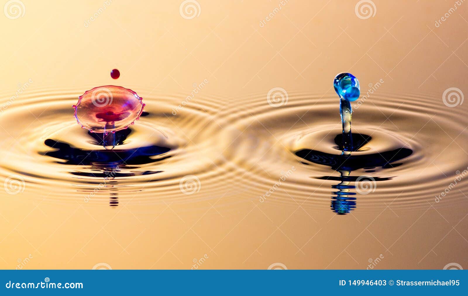 Two Water Splatter and Splash. Stock Image - Image of cold, clear ...