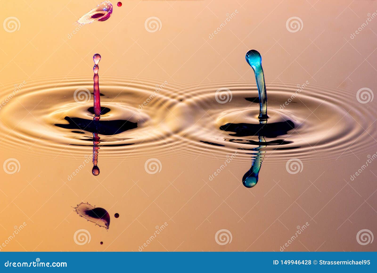 Two Water Splatter and Splash. Stock Photo - Image of blow, alive ...