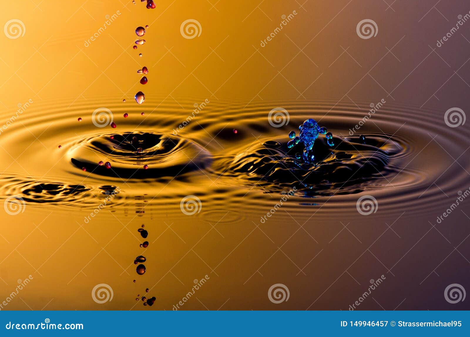 Two Water Splatter and Splash. Stock Image - Image of colour, drops ...