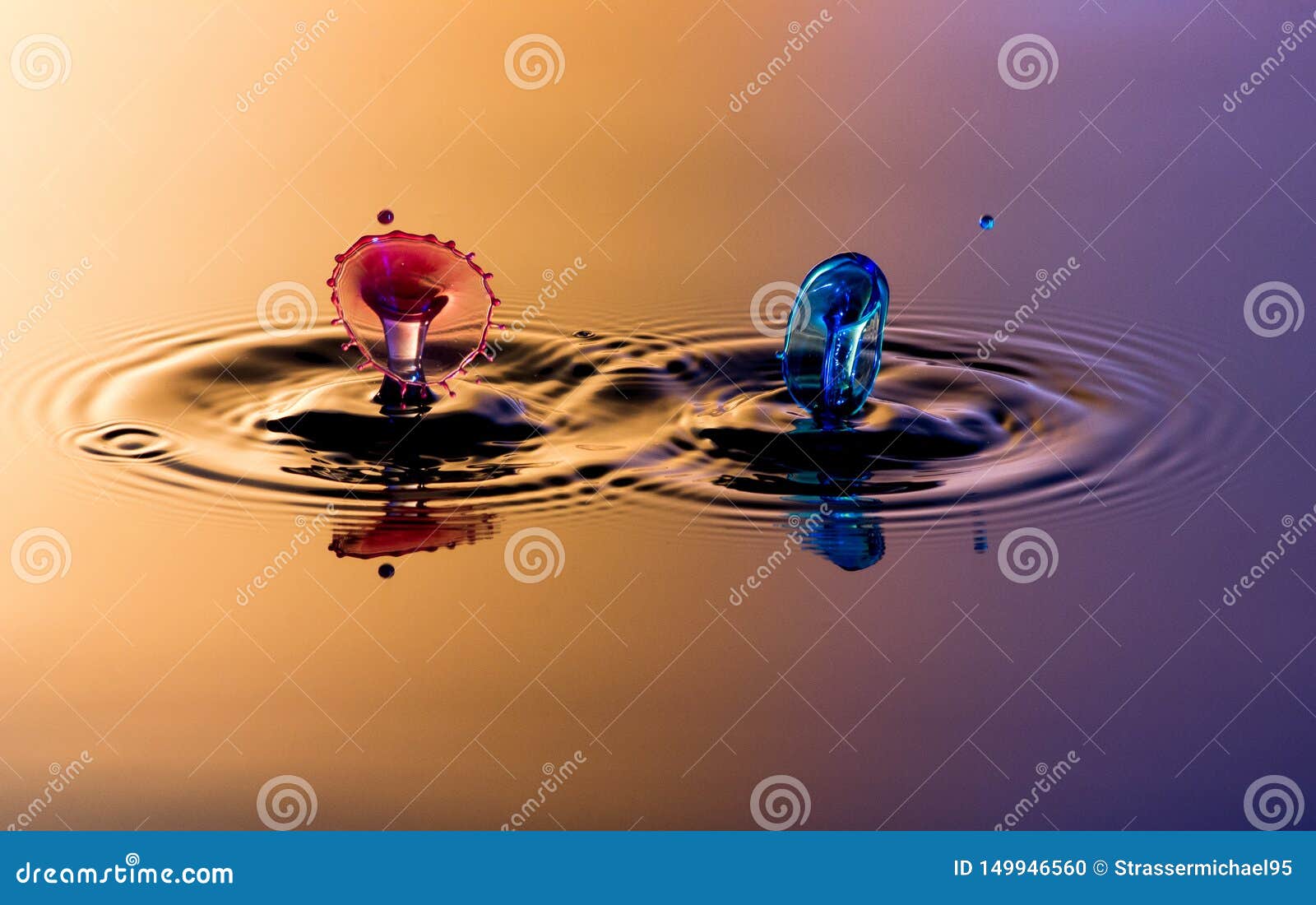 Two Water Splatter and Splash. Stock Photo - Image of freshness ...