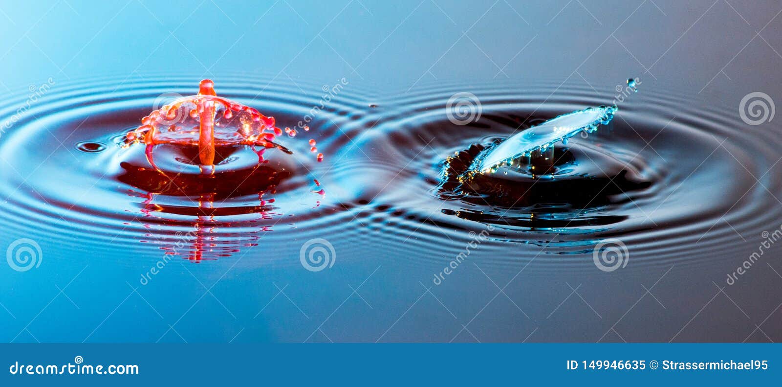 Two Water Splatter and Splash. Stock Image - Image of light, drop ...
