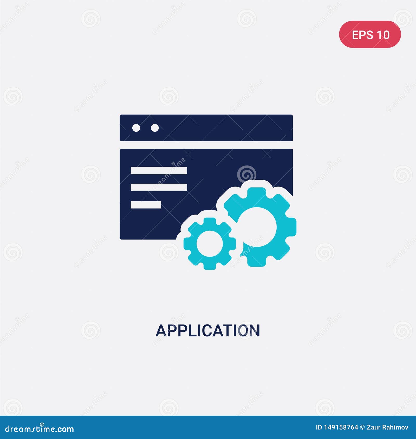 Two Color Application Vector Icon from Human Resources Concept ...