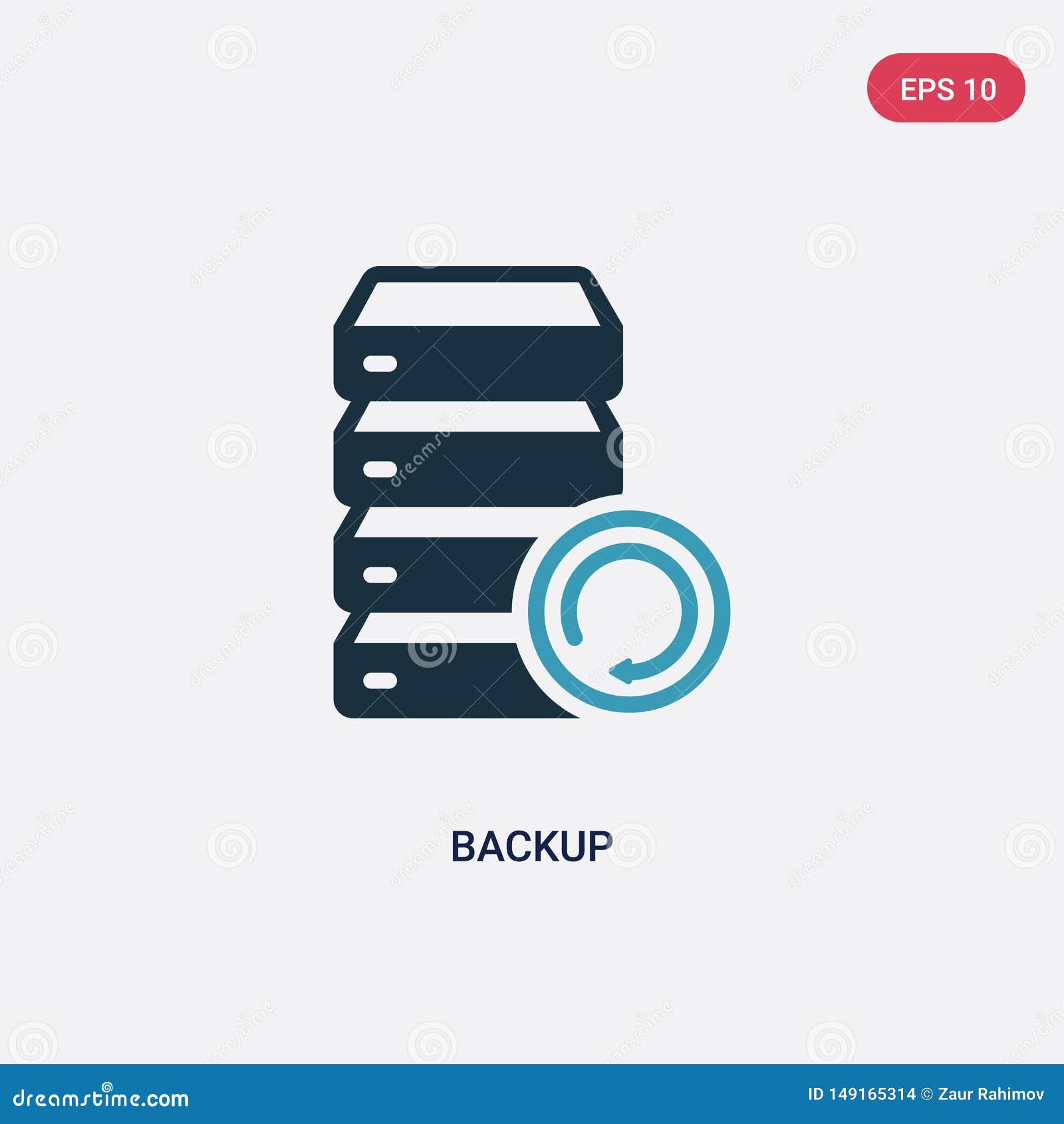 Two Color Backup Vector Icon from Search Engine Optimization Concept ...