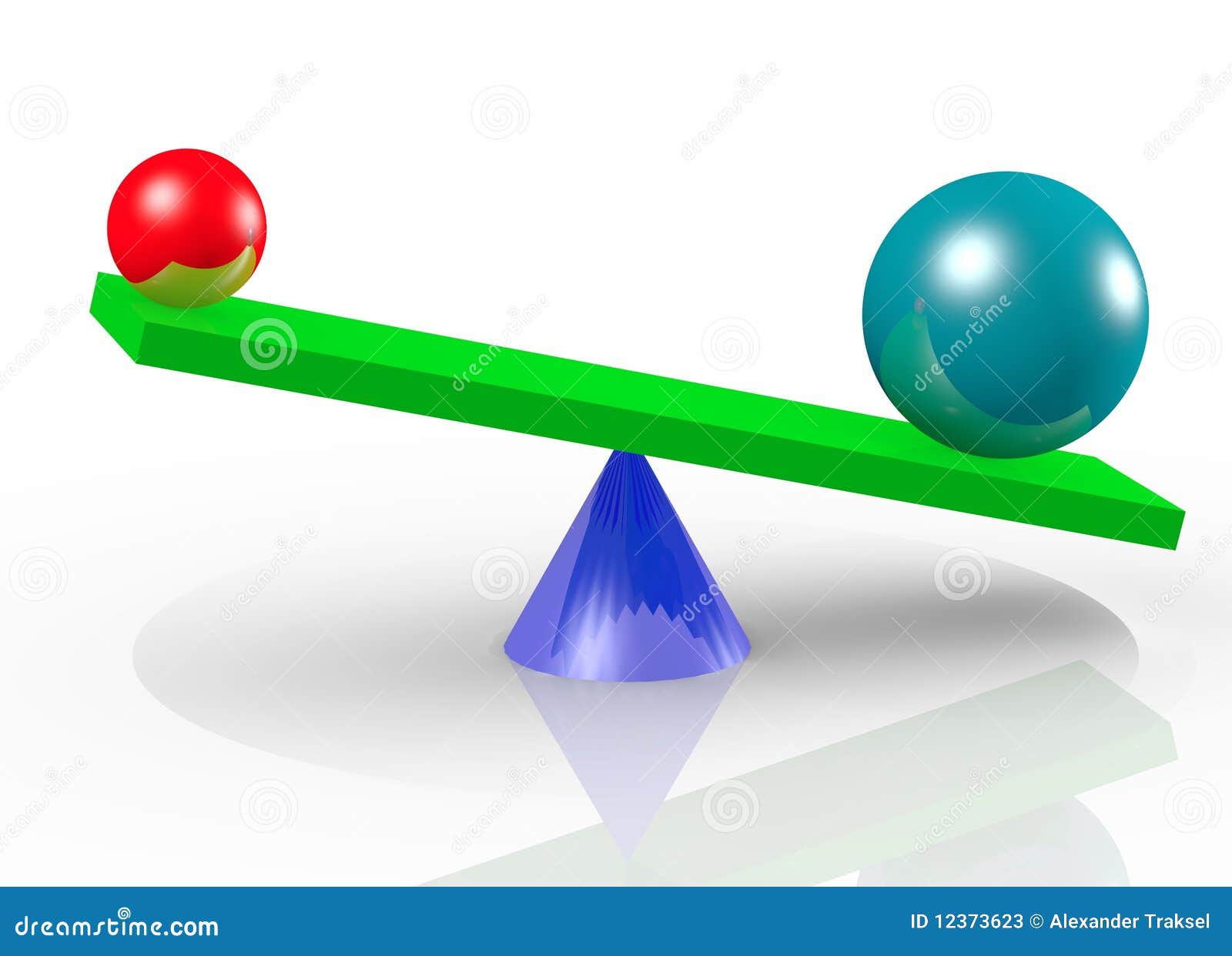 Two color balls, on swing stock illustration. Illustration of variance ...