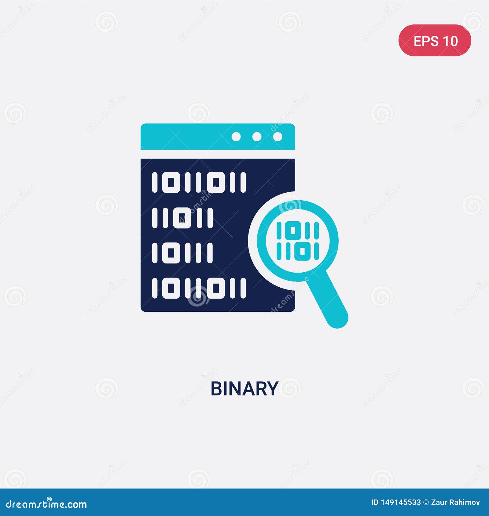 Two Color Binary Vector Icon from Artificial Intelligence Concept ...