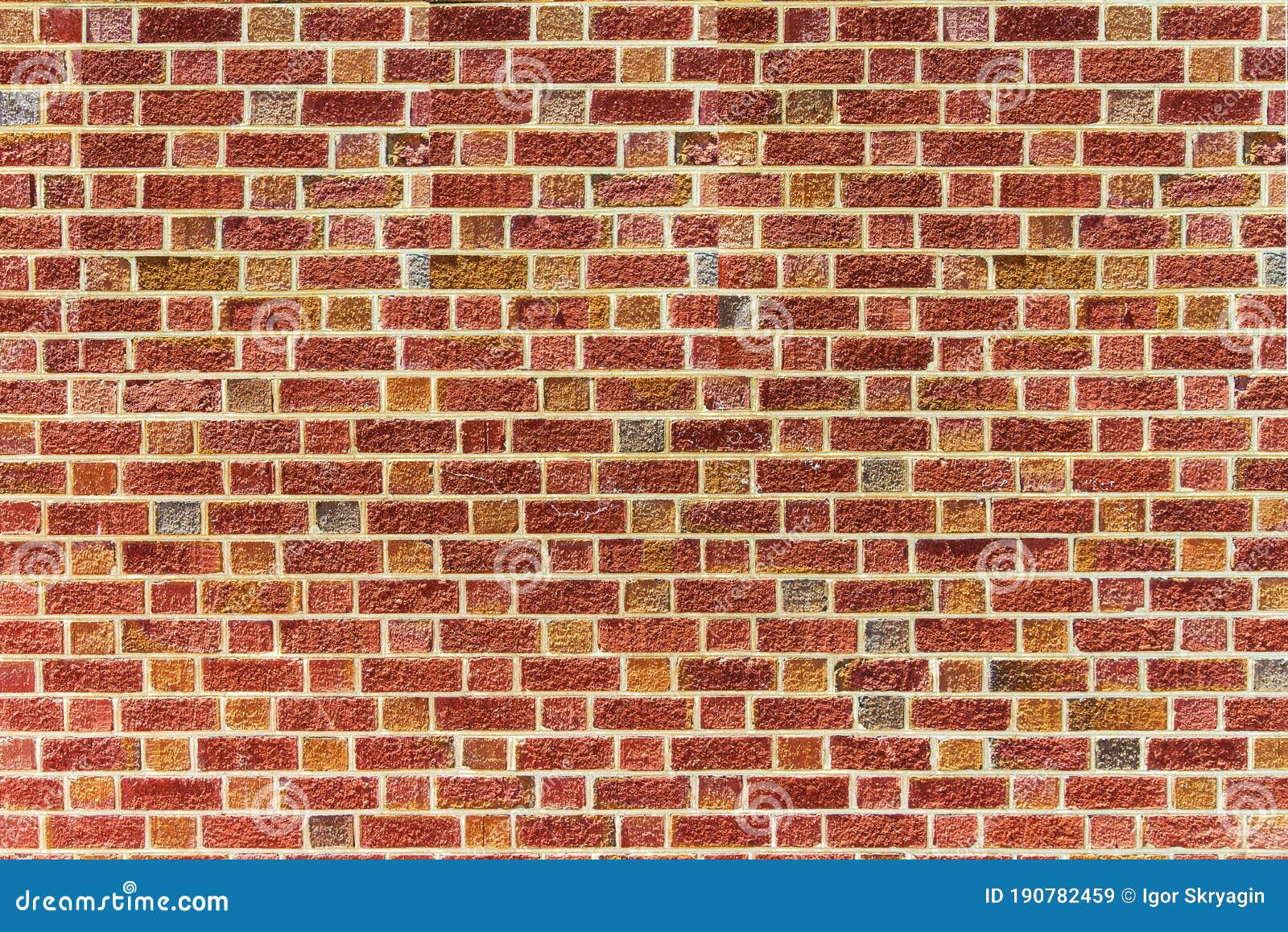Two-color brick wall stock image. Image of architecture - 190782459