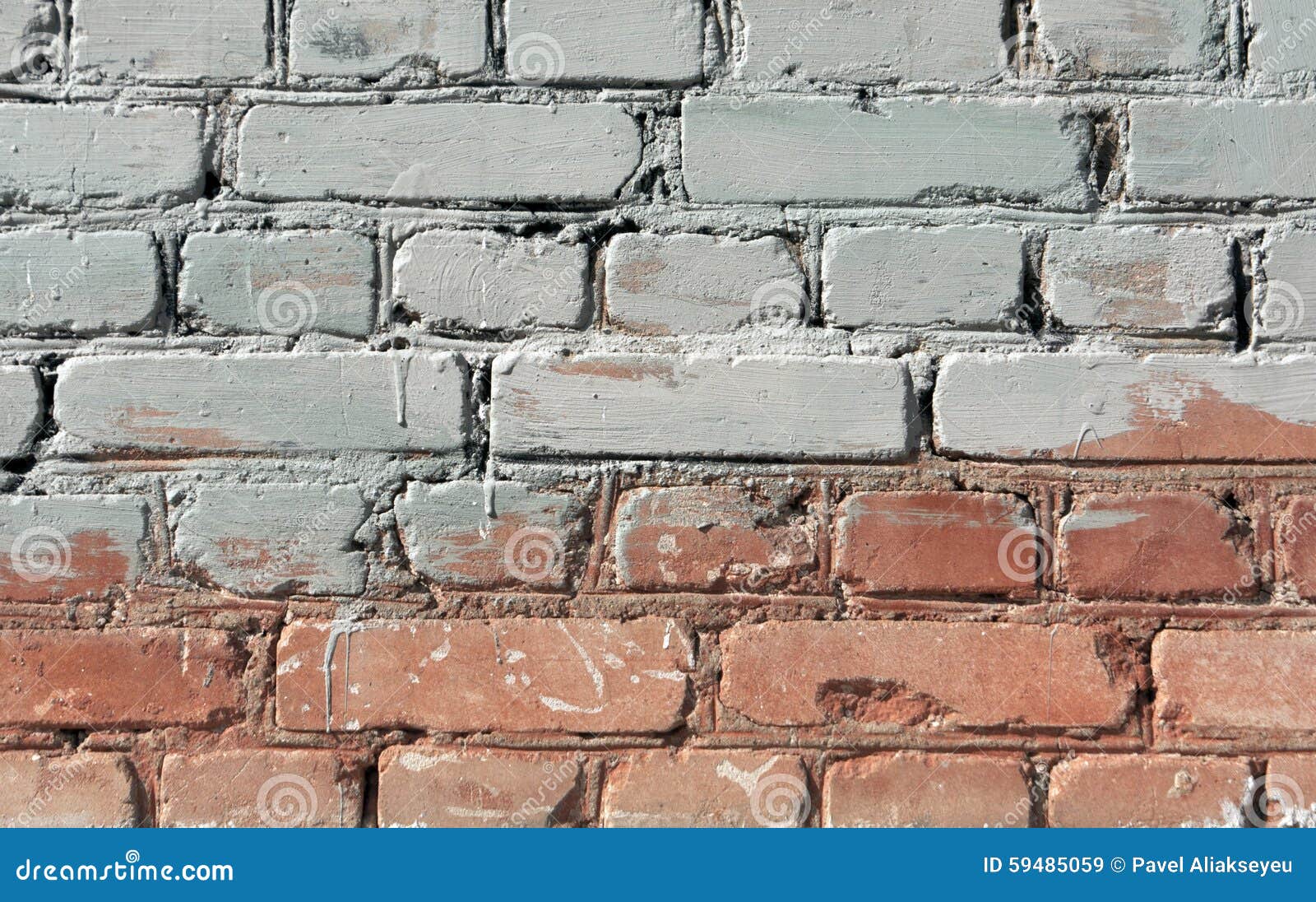 Two Color Brick Wall Texture Stock Image - Image of color, masonry ...