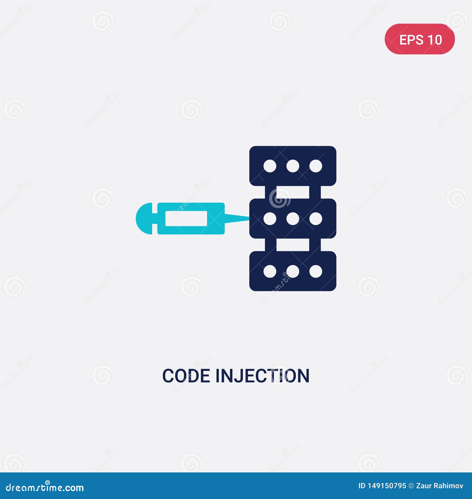 Code Injection Vector Icon On White Background. Flat Vector Code ...