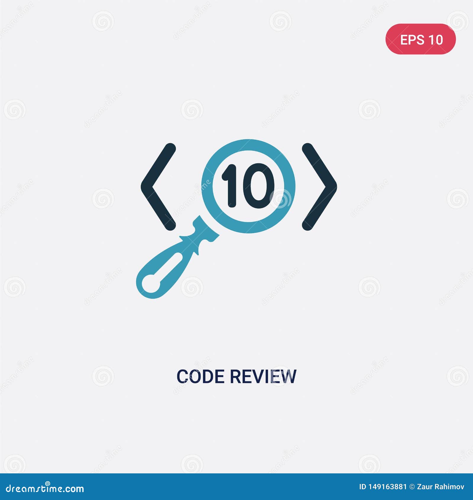 Two Color Code Terminal Vector Icon From Programming Concept Isolated Blue Code Terminal Vector