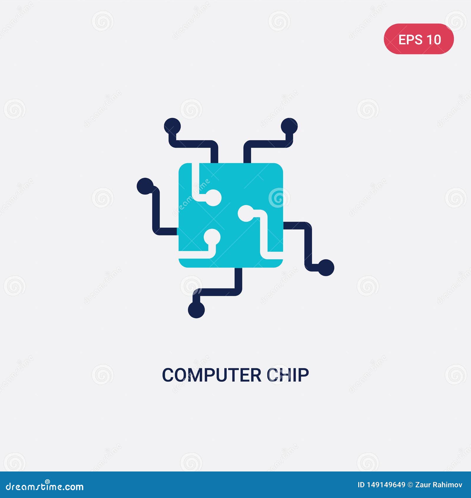 Two Color Computer Tower And Monitor Vector Icon From Computer Concept ...