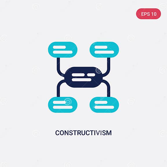 Two Color Constructivism Vector Icon from Communications Concept ...