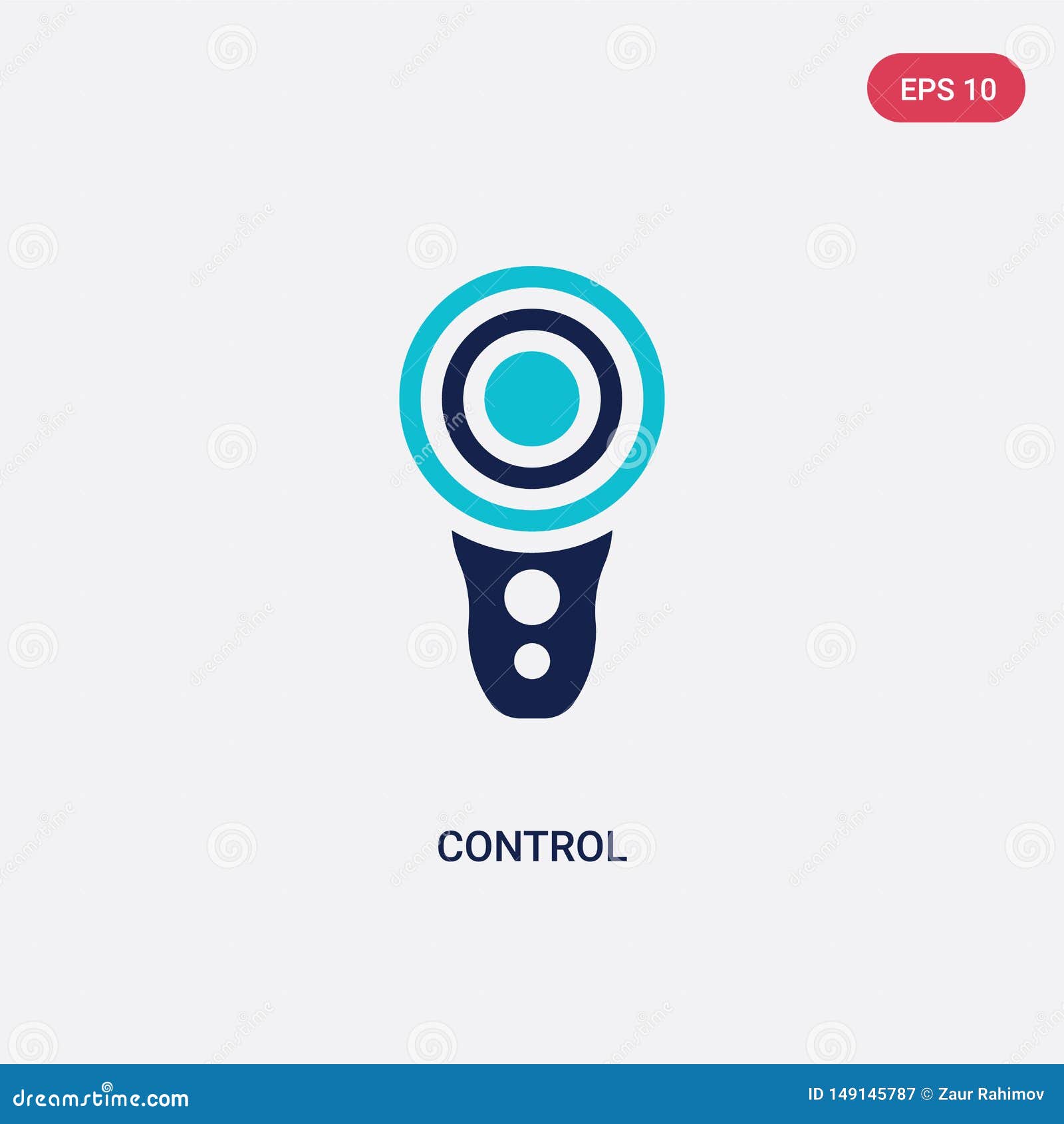 Two Color Control Vector Icon from Augmented Reality Concept. Isolated ...