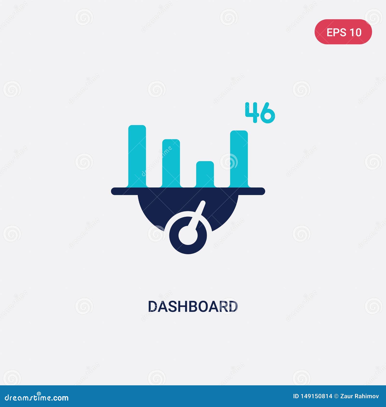 Two Color Dashboard Vector Icon from Customer Service Concept. Isolated ...