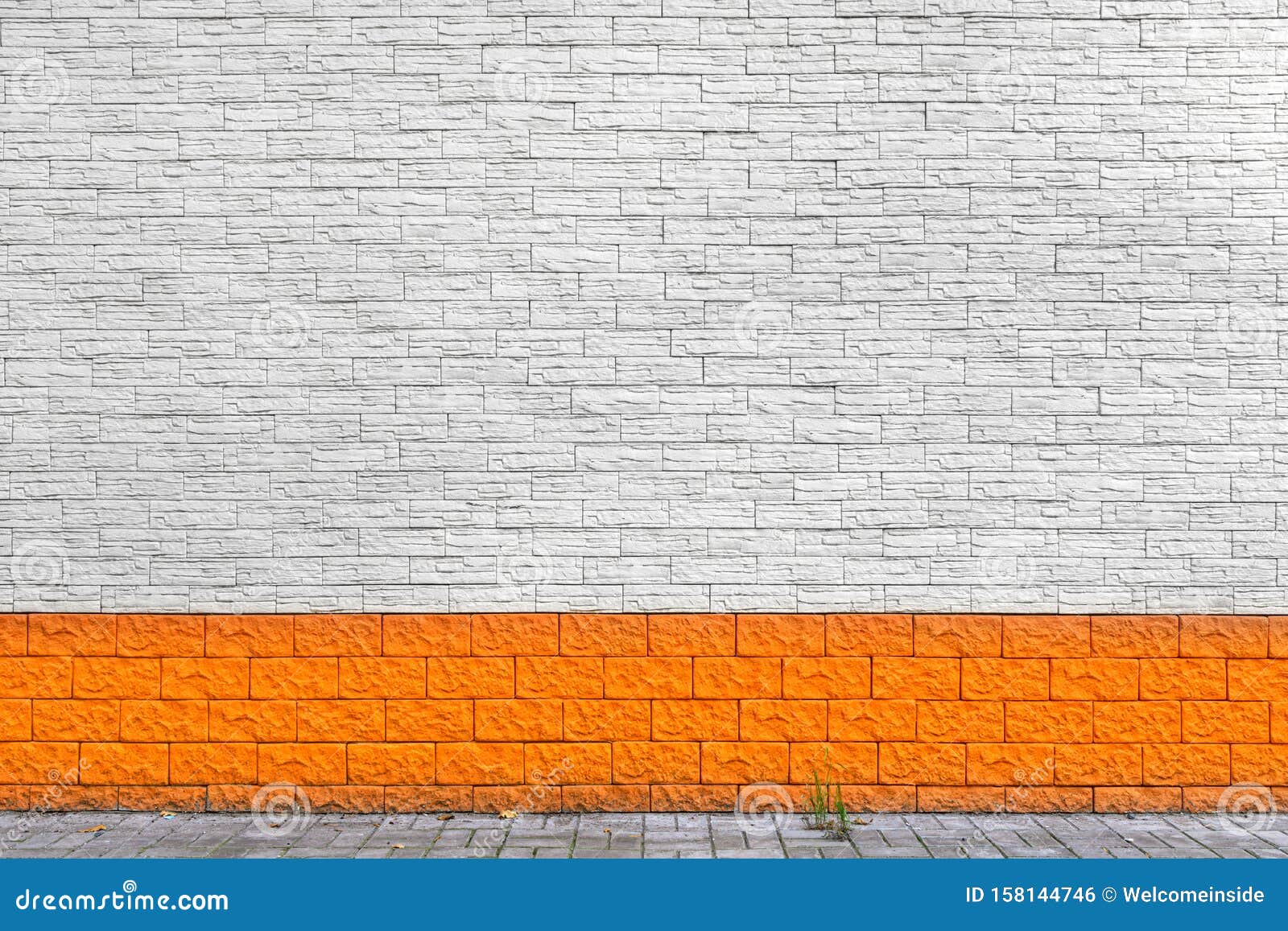 Two Color Decorative Brick Wall Texture Stock Photo - Image of brown ...