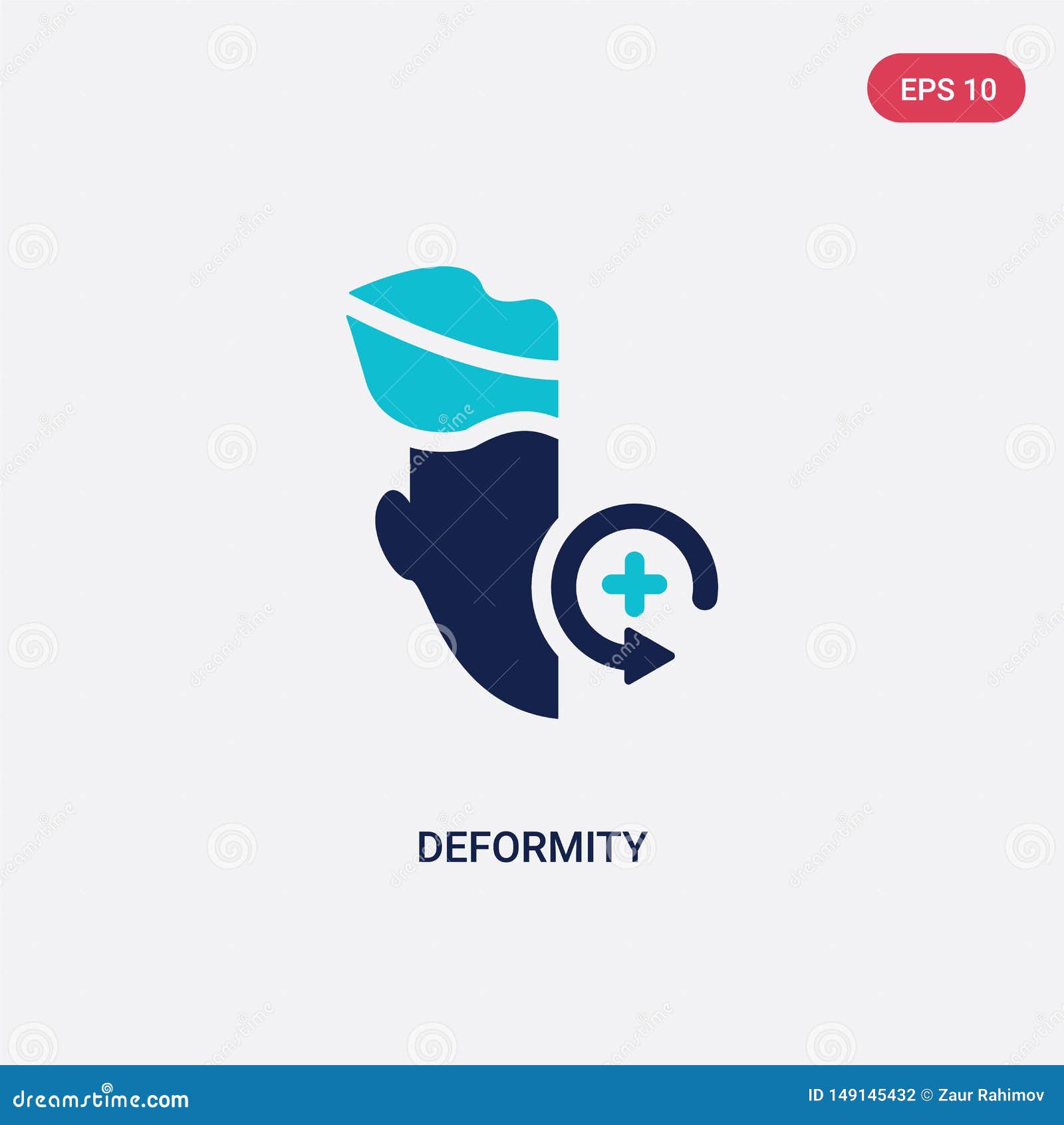 Deformity Vector Icon On White Background. Flat Vector Deformity Icon ...