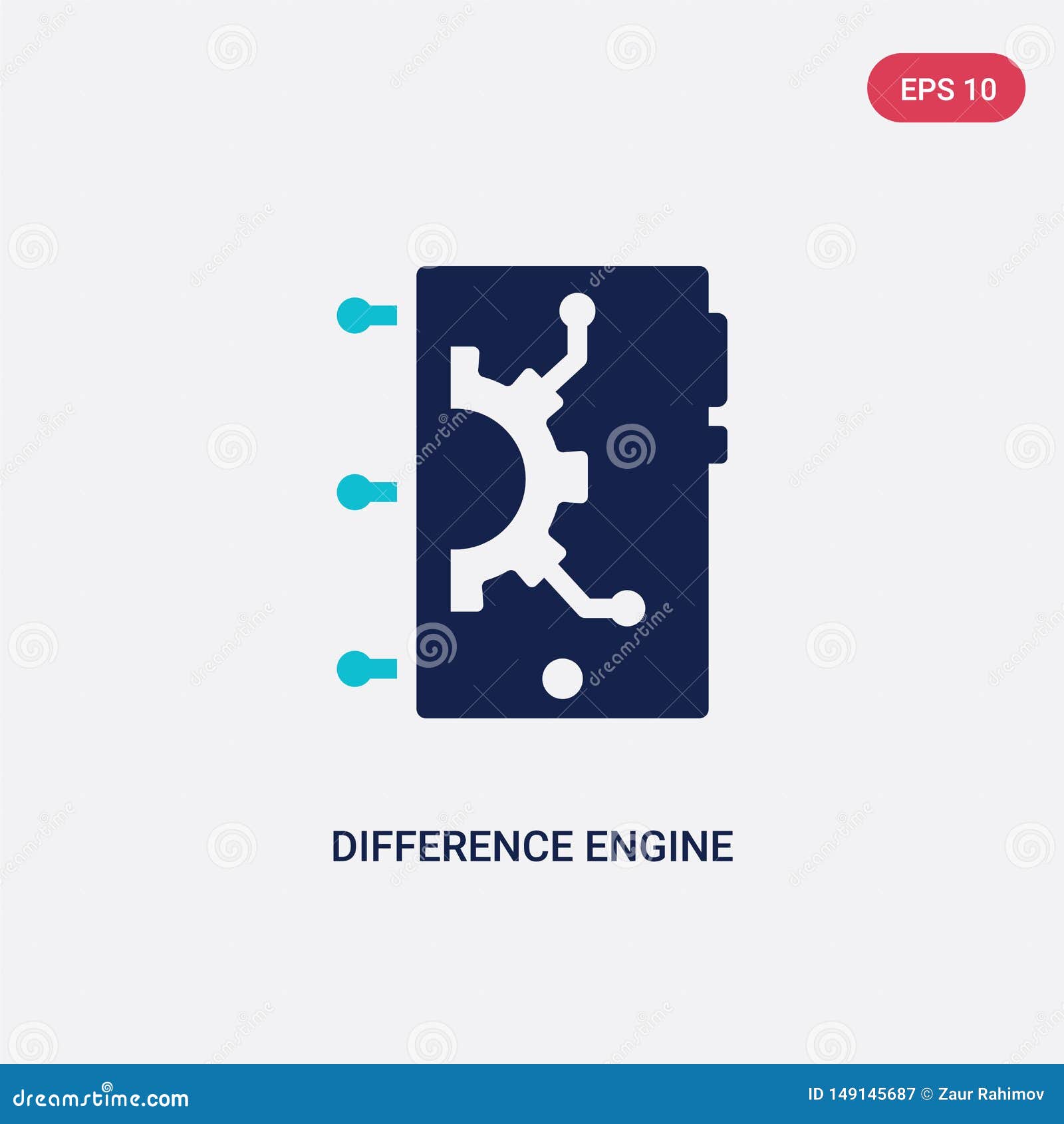 Difference Engine Icon. Trendy Difference Engine Logo Concept On Vector ...