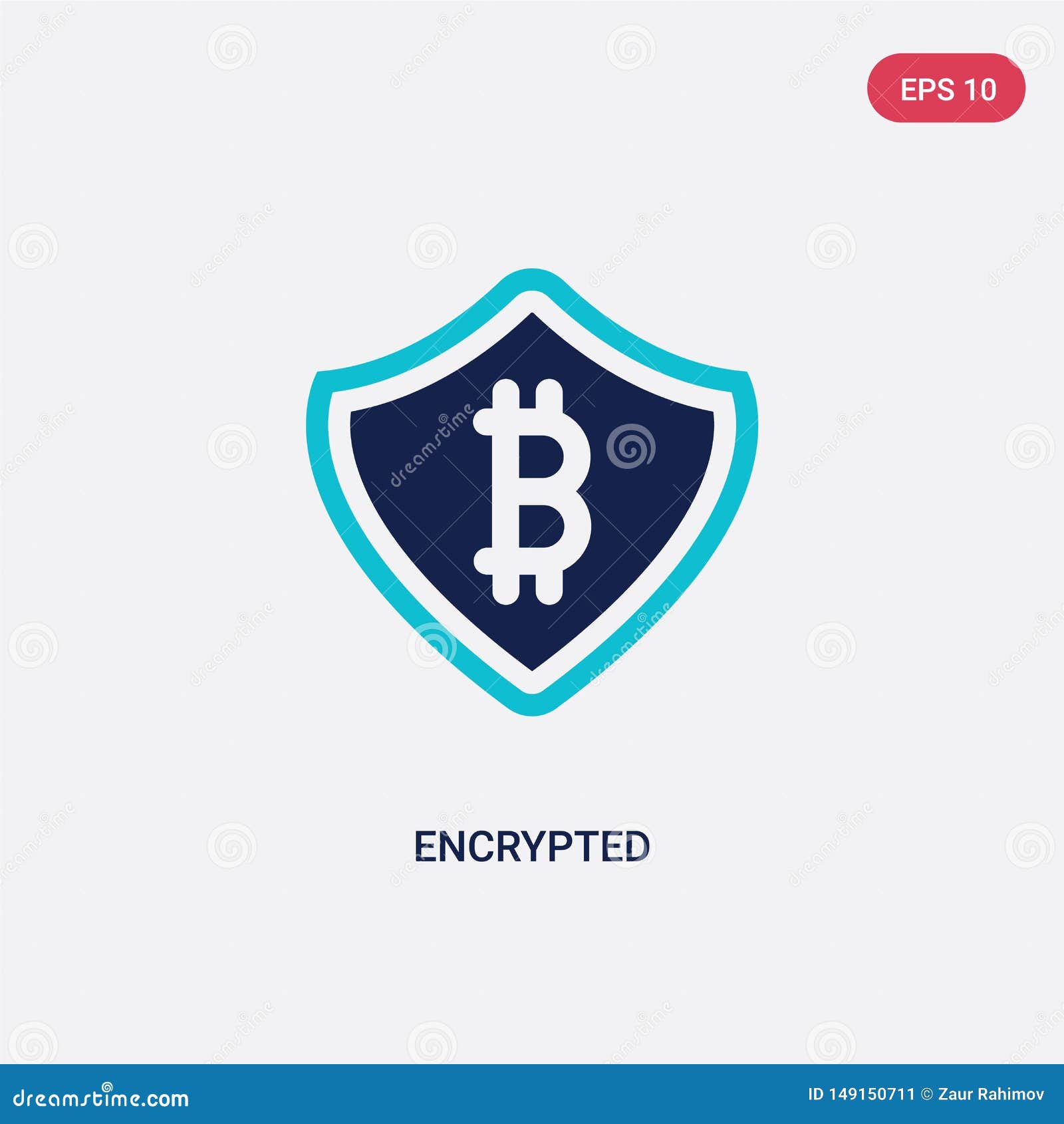 Encrypted Vector Icon Isolated On Transparent Background, Linear ...