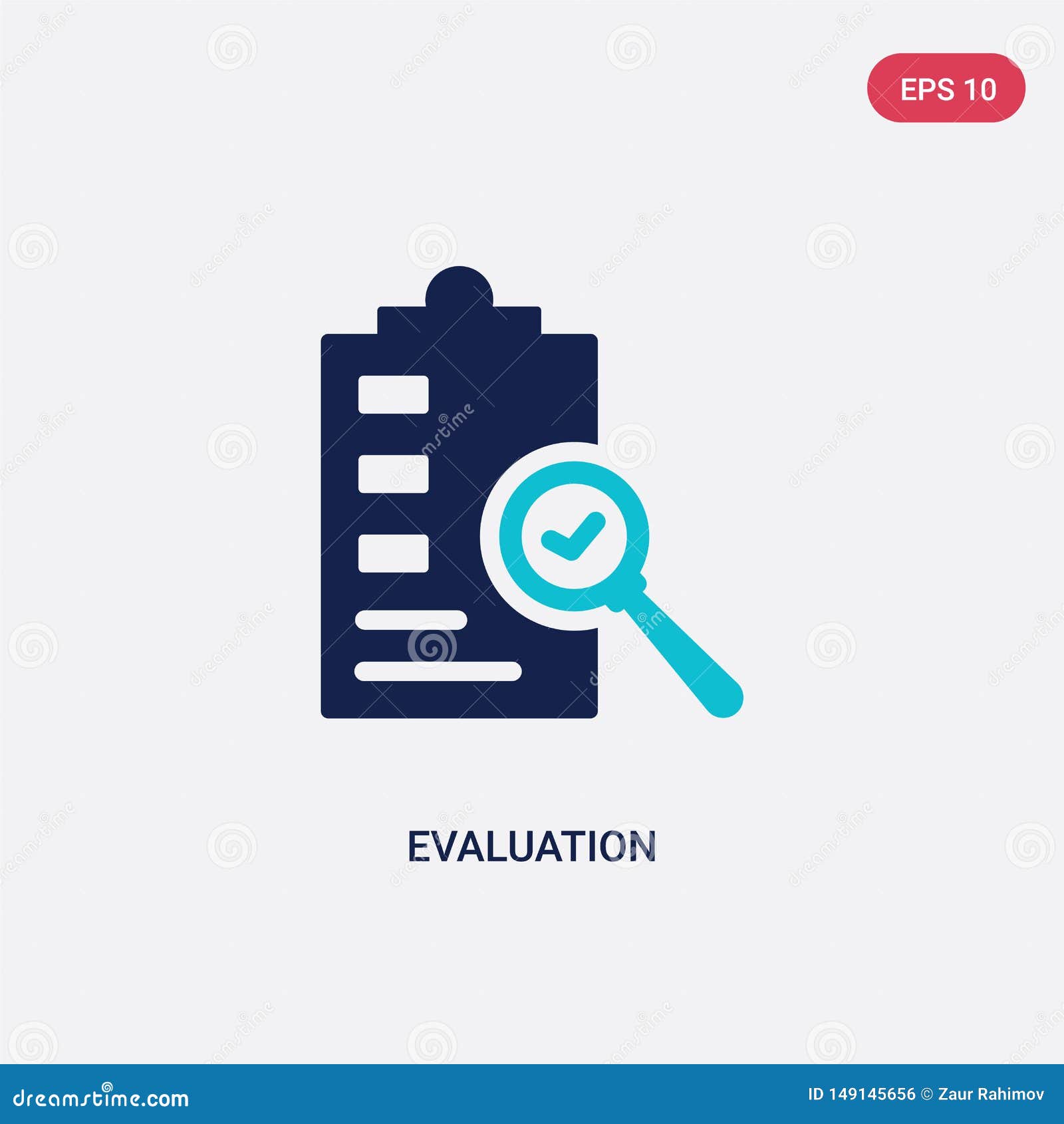 Two Color Evaluation Vector Icon from Artificial Intellegence Concept ...
