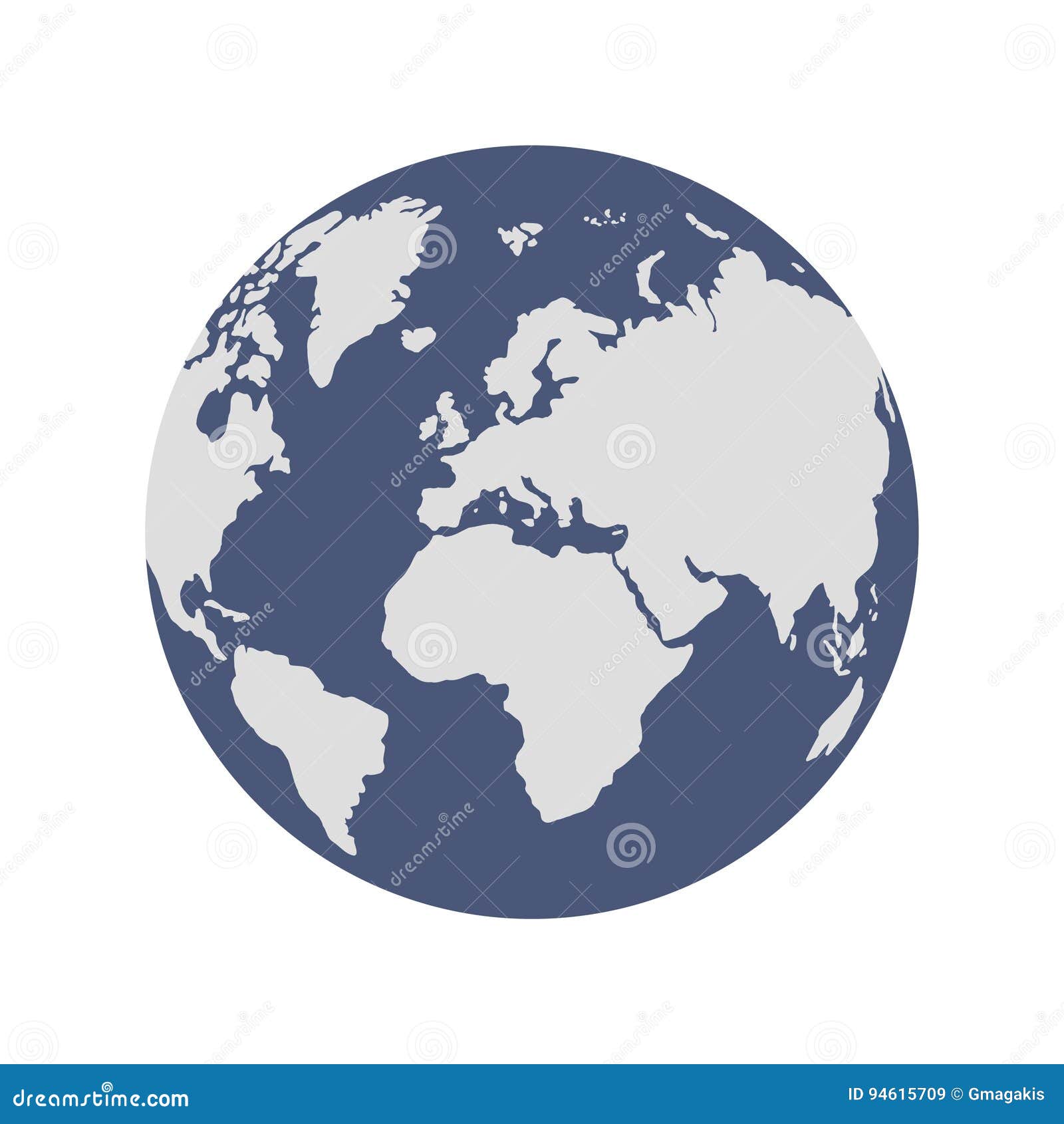 Two color globe stock illustration. Illustration of element - 94615709