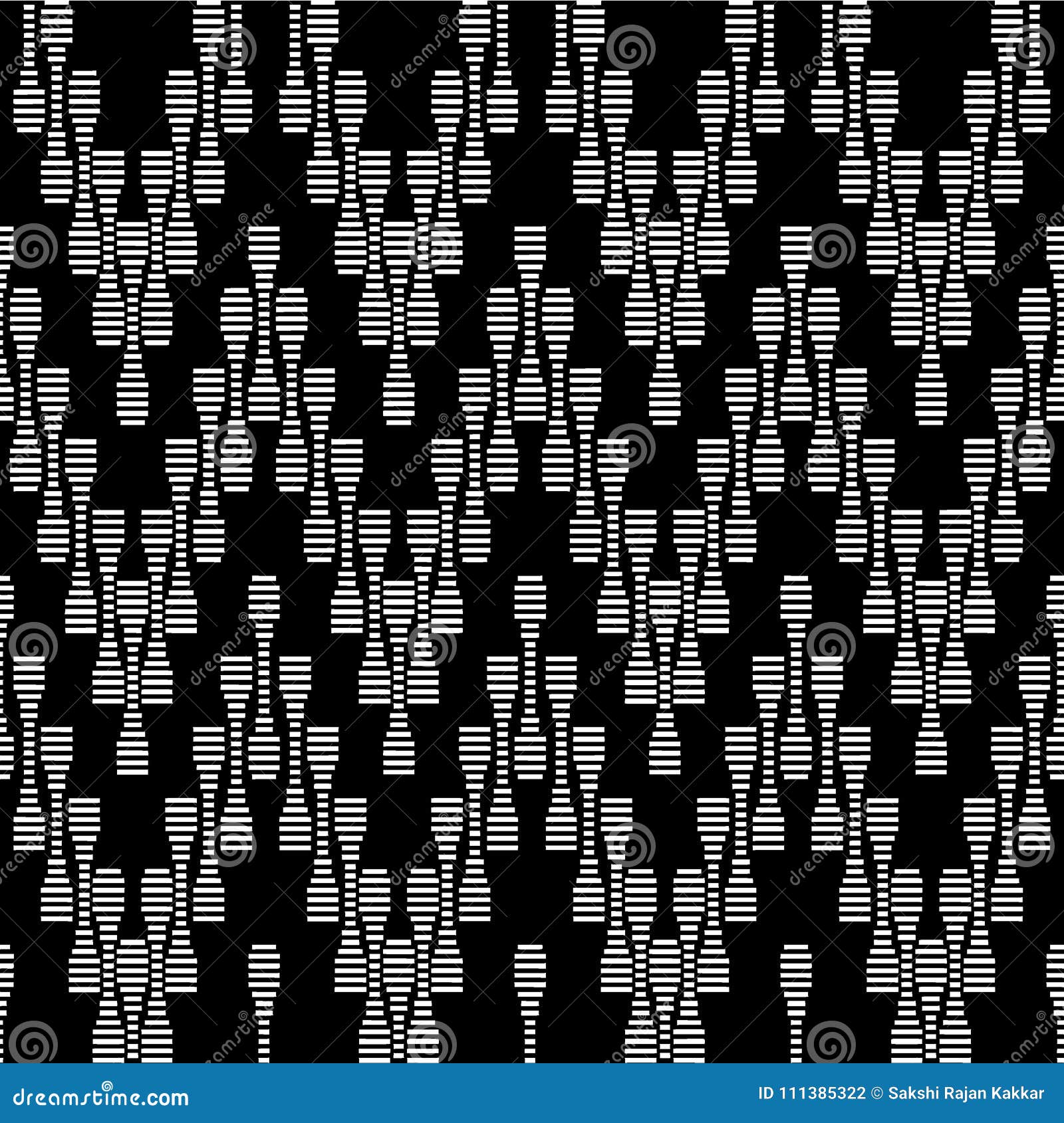 Black and White Repeat Pattern and Vector Image Stock Vector ...