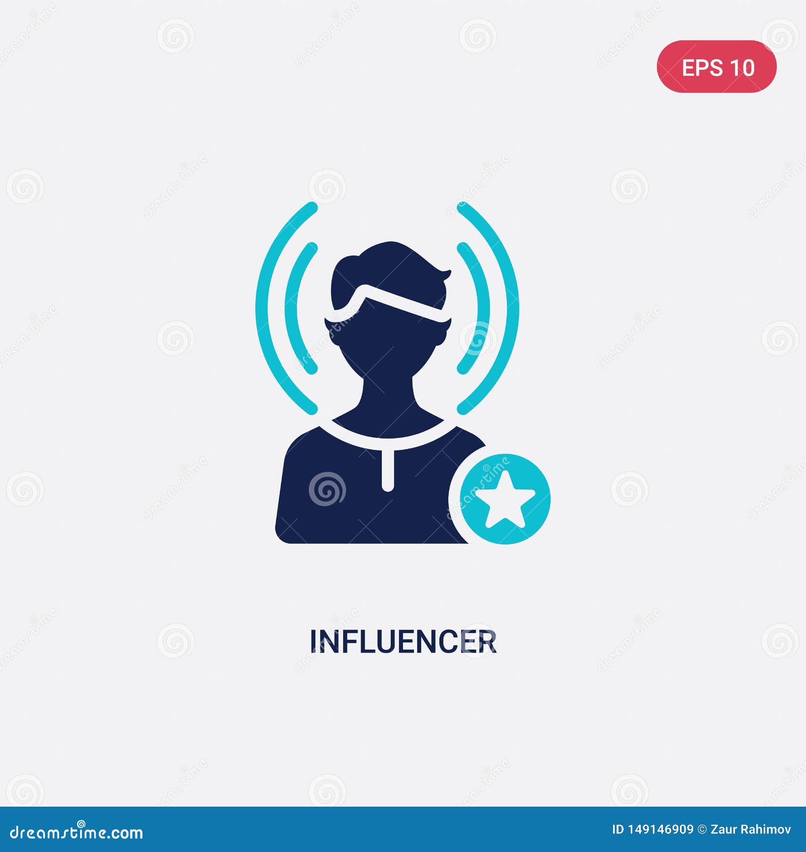 Two Color Influencer Vector Icon from Blogger and Influencer Concept ... Two Color Influencer Vector Icon from Blogger and Influencer Concept ...