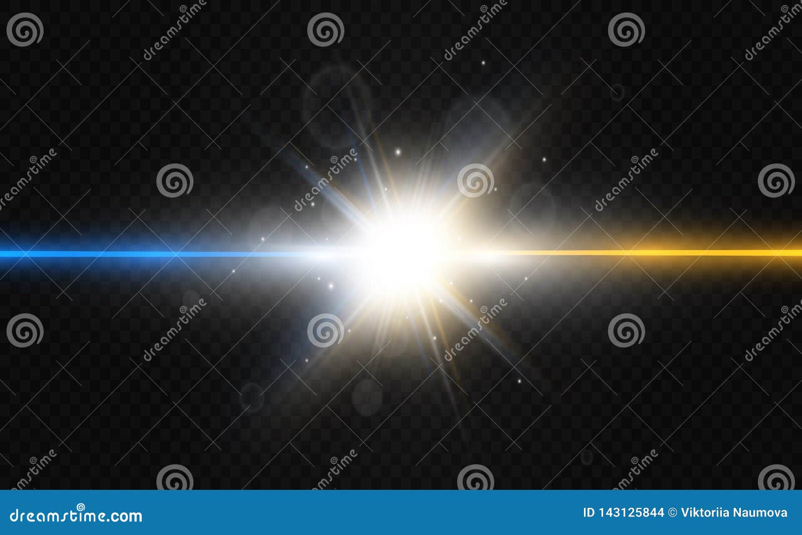 Two Color Light is Isolated on Transparent Background. Stock ...