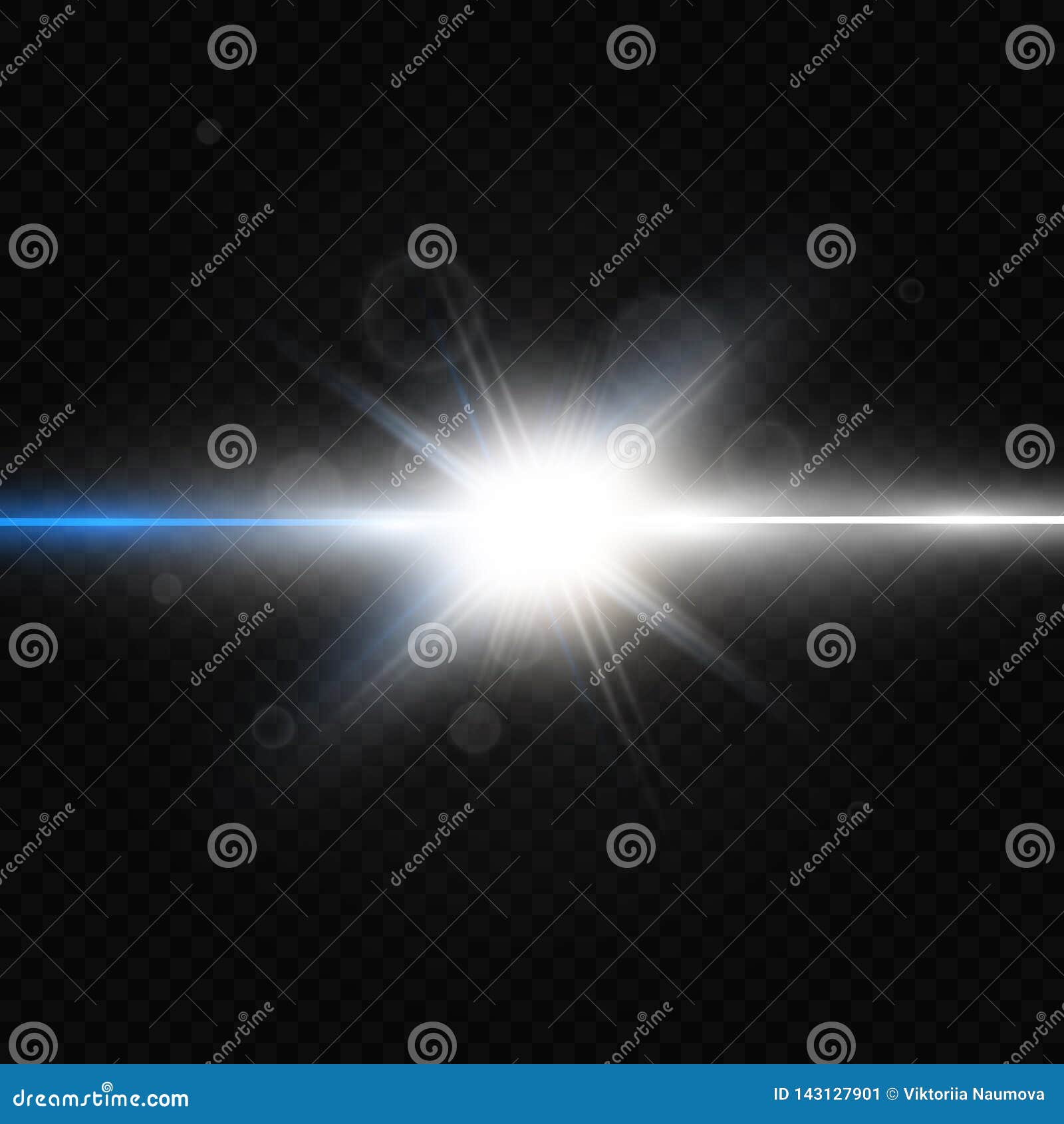 Two Color Light is Isolated on Transparent Background. Stock Vector ...
