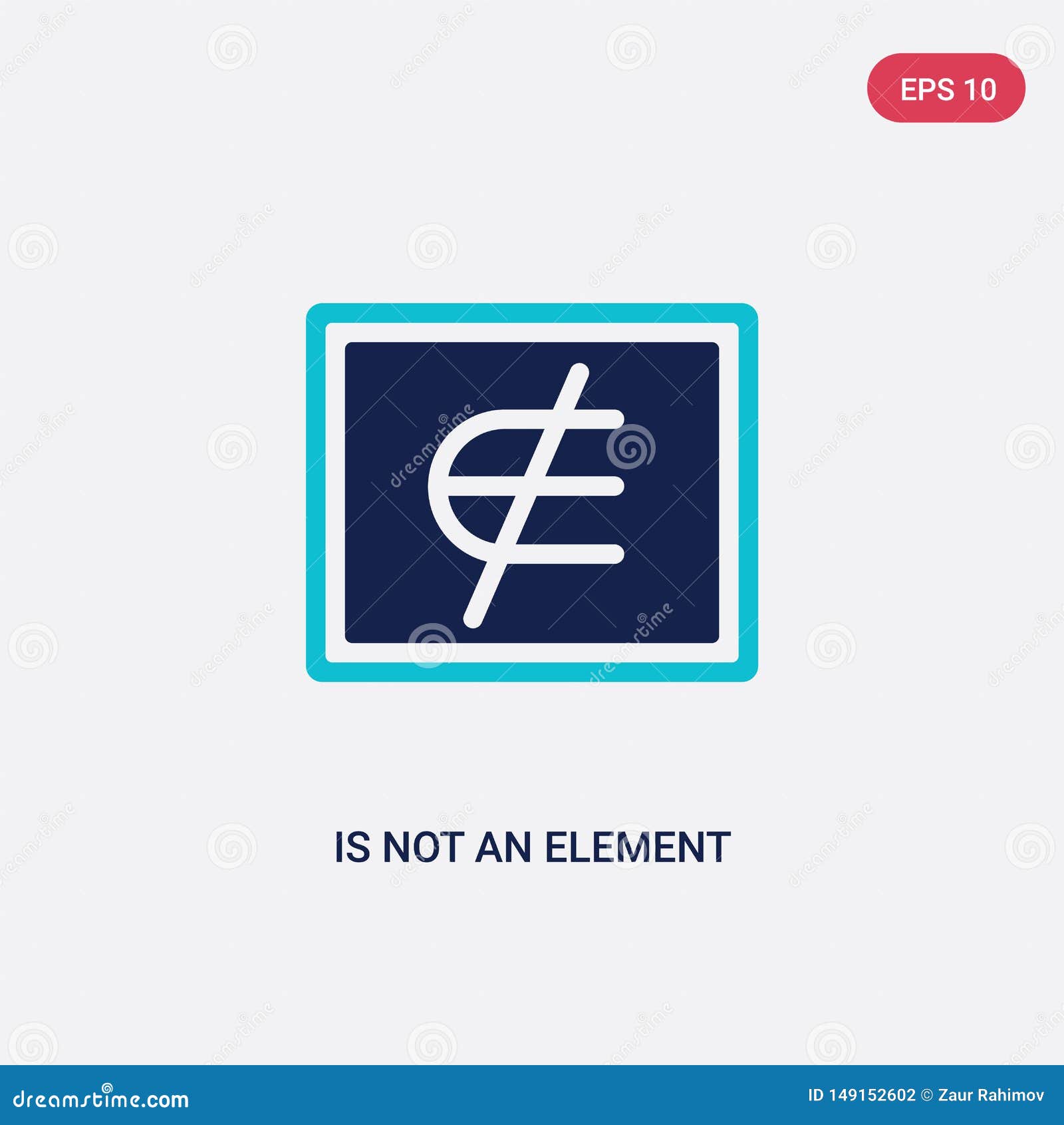 Two Color is Not an Element of Vector Icon from Education Concept ...